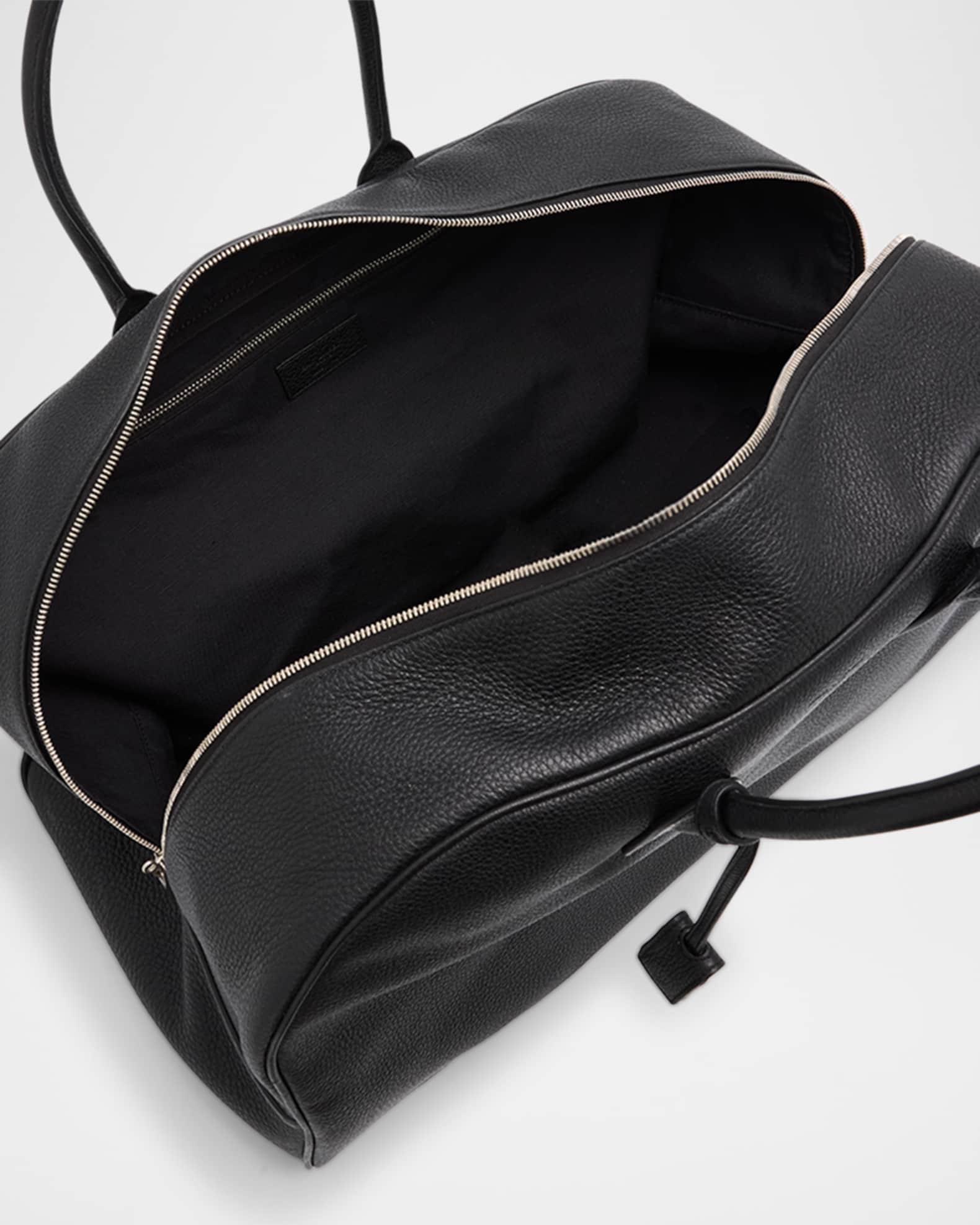 Saint Laurent Men's Leather Bowling Duffel Bag | Neiman Marcus