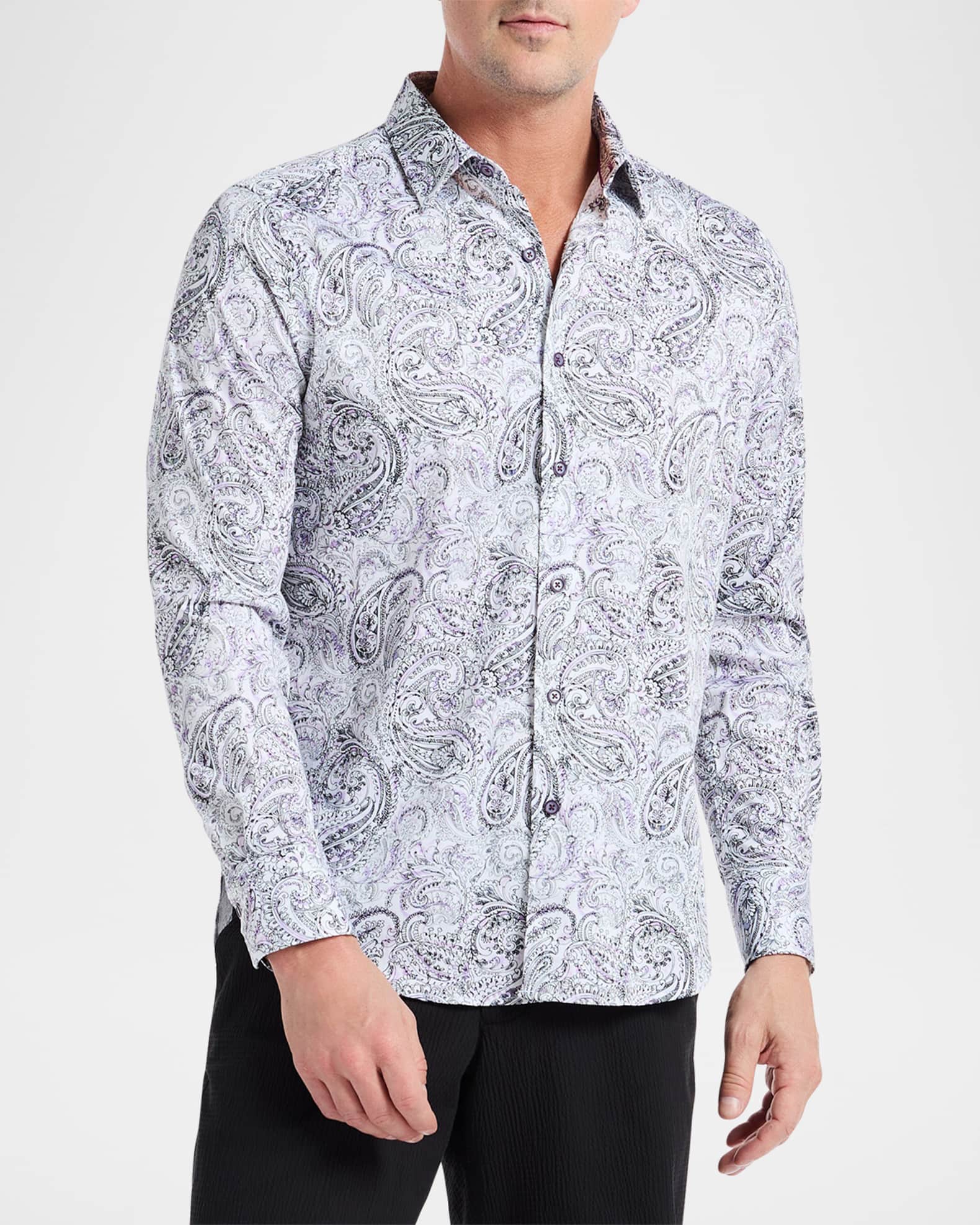 Robert Graham Men's Ibiza Paisley Woven Sport Shirt | Neiman Marcus