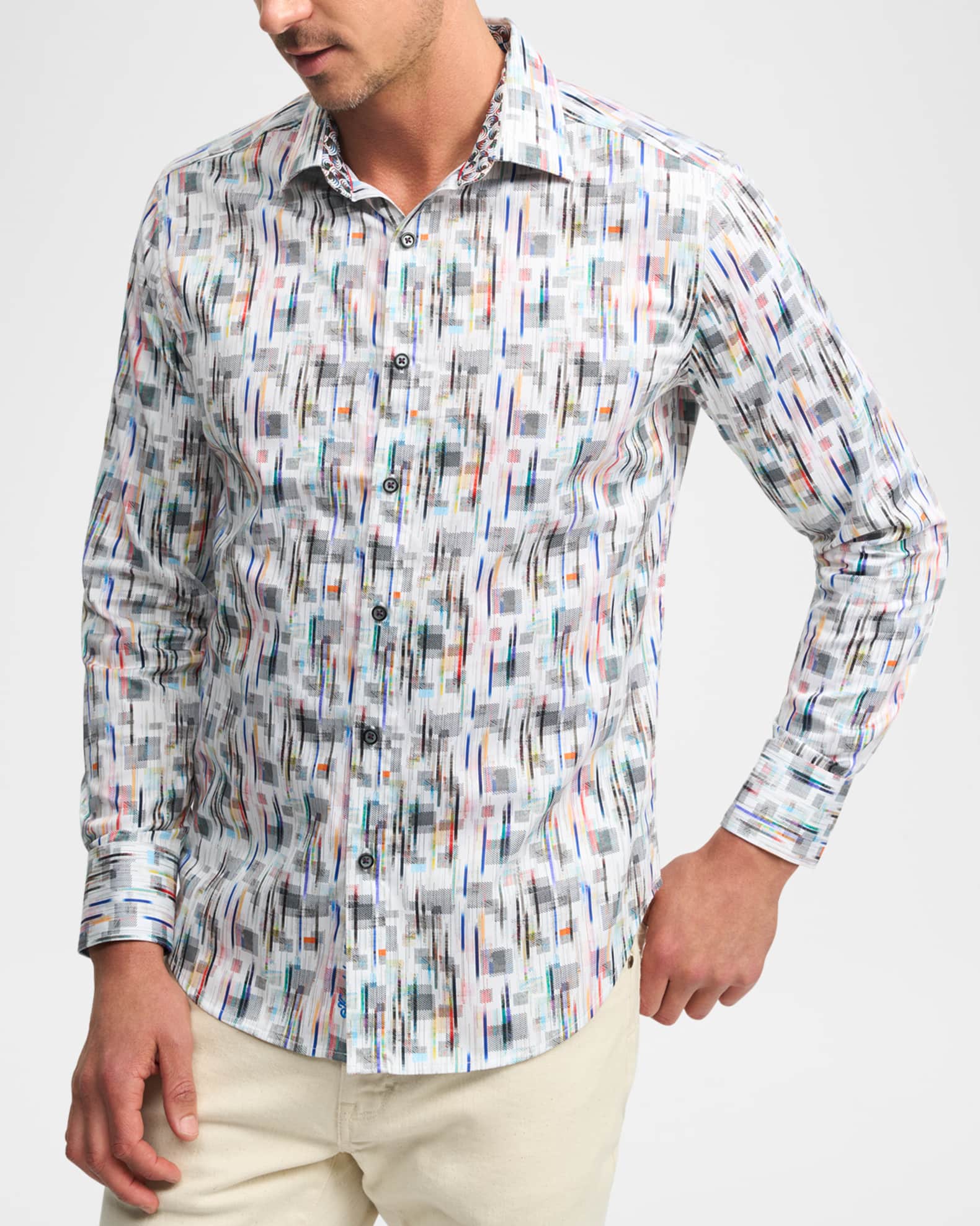 Robert Graham Men's Newsom Printed Sport Shirt | Neiman Marcus