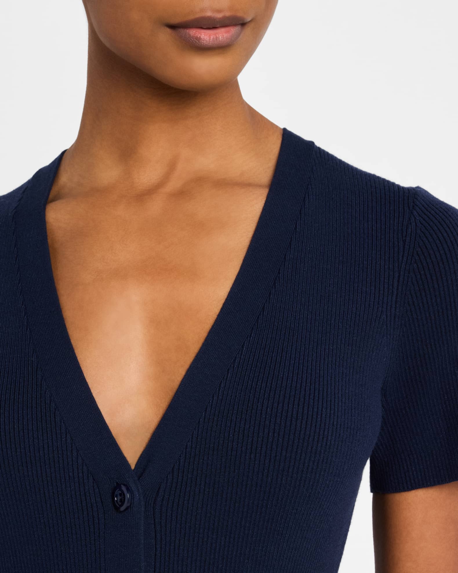 Toccin Agnes Short-Sleeve Cardigan Dress | Neiman Marcus