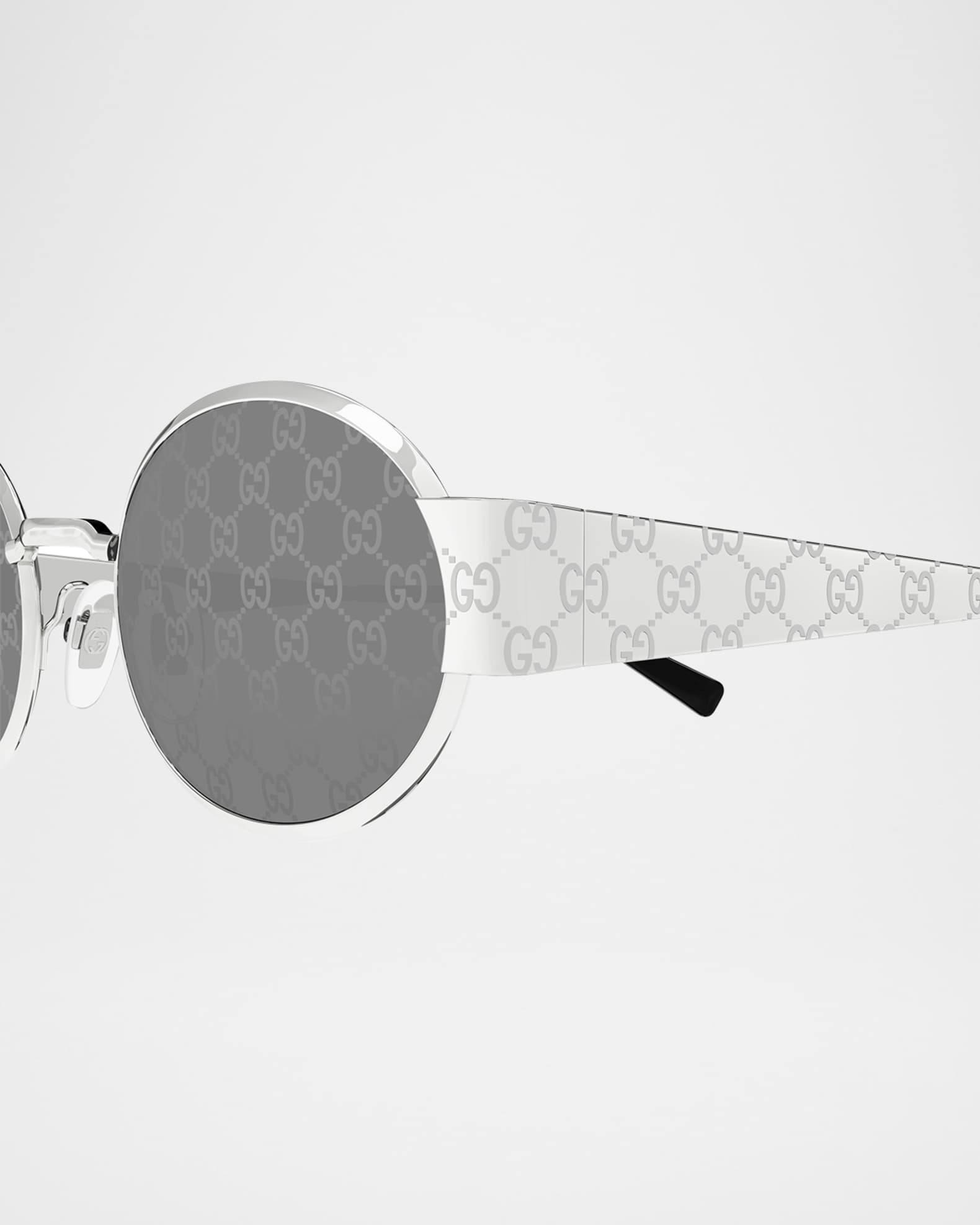 Gucci Monogram Round Sunglasses | Neiman Marcus