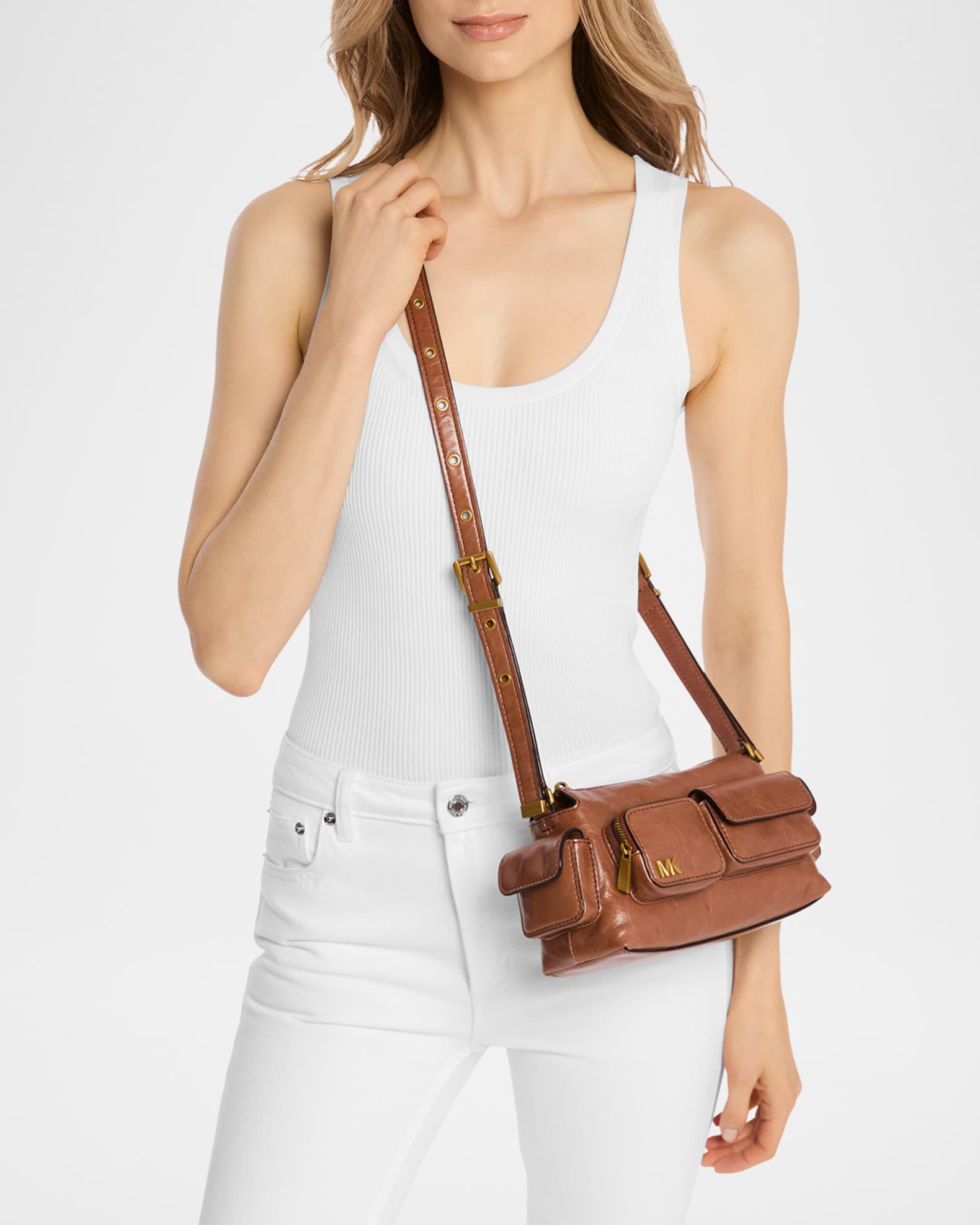 MICHAEL Michael Kors Dakota Small Convertible Pocket Crossbody Bag ...