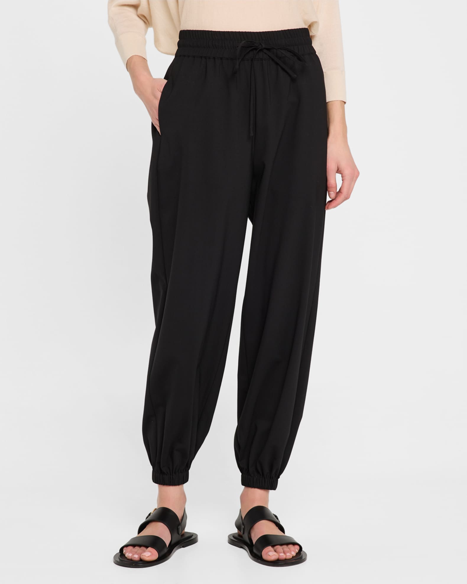 Co Drawstring Ankle Jogger Pants | Neiman Marcus
