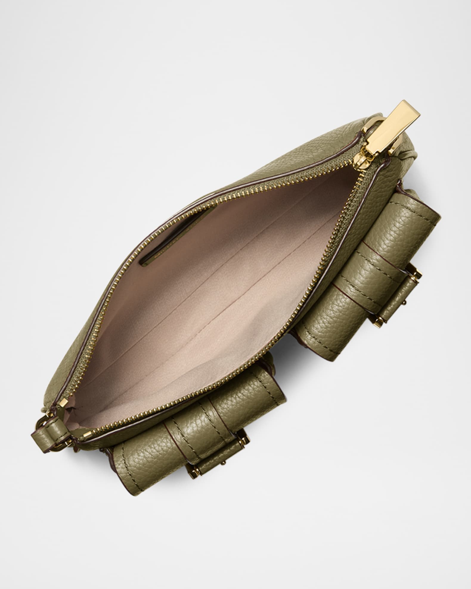 MICHAEL Michael Kors Zoe Small Convertible Pouchette Bag | Neiman Marcus