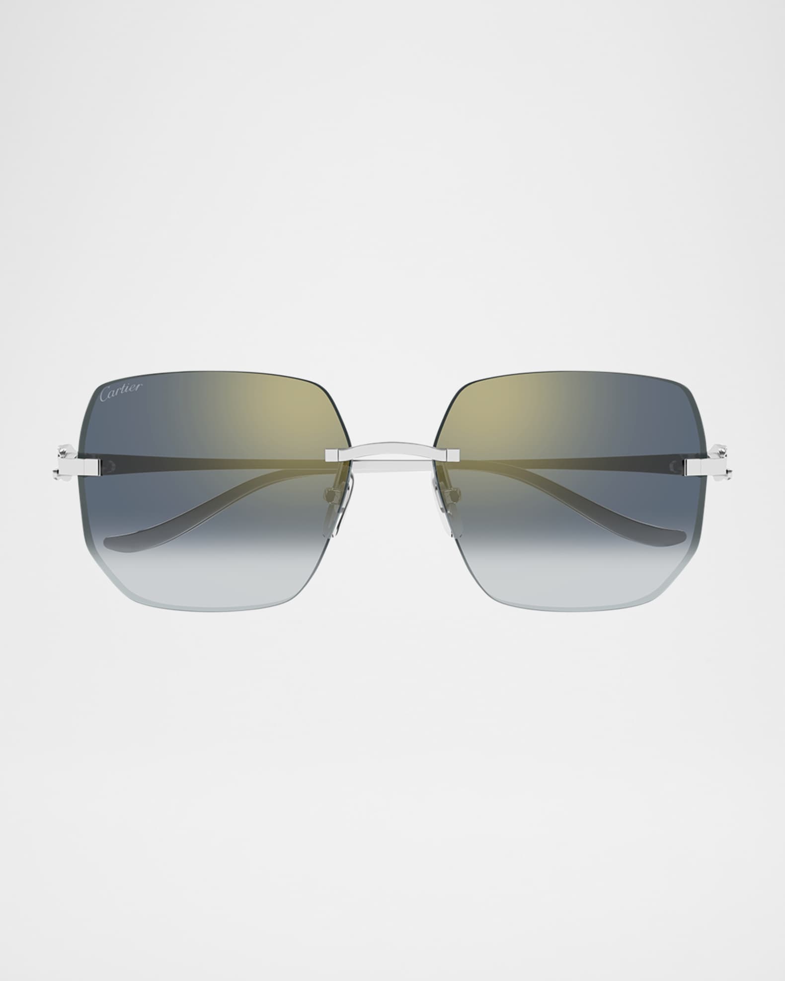 Cartier Rimless Metal Butterfly Sunglasses | Neiman Marcus