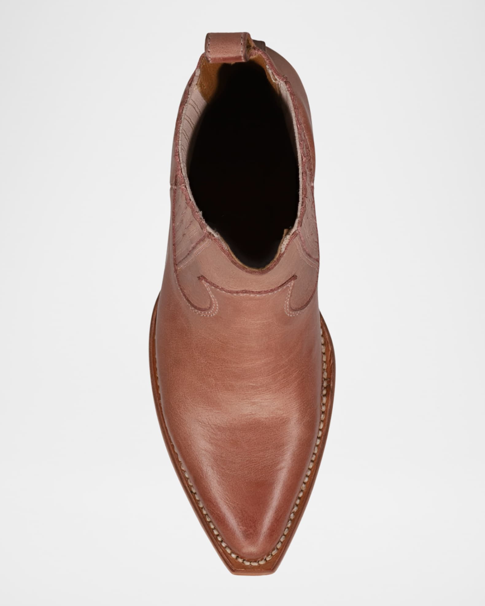 Frye Sacha Leather Western Chelsea Booties | Neiman Marcus