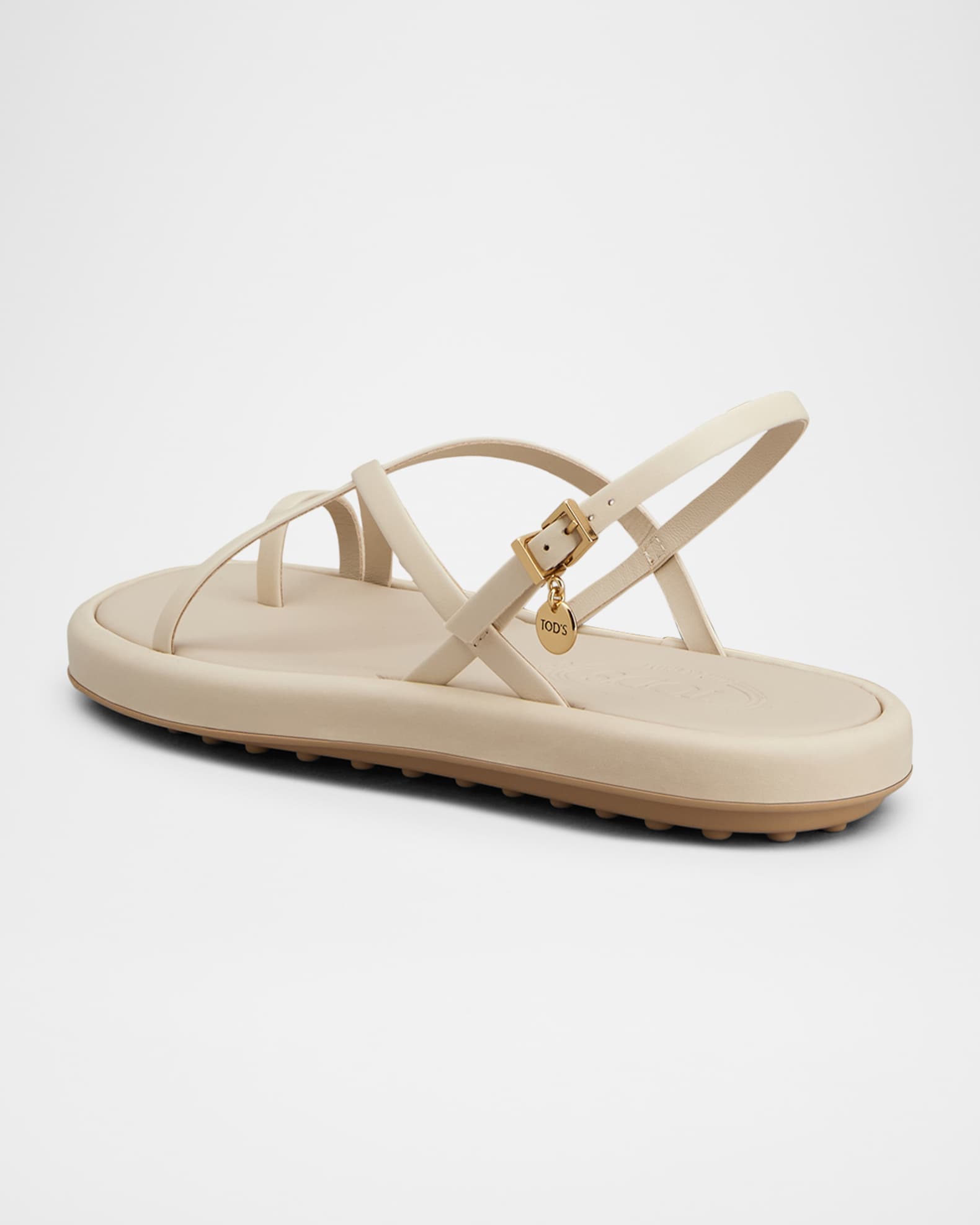 Tod's Multi-Strap Leather Toe-Loop Sandals | Neiman Marcus