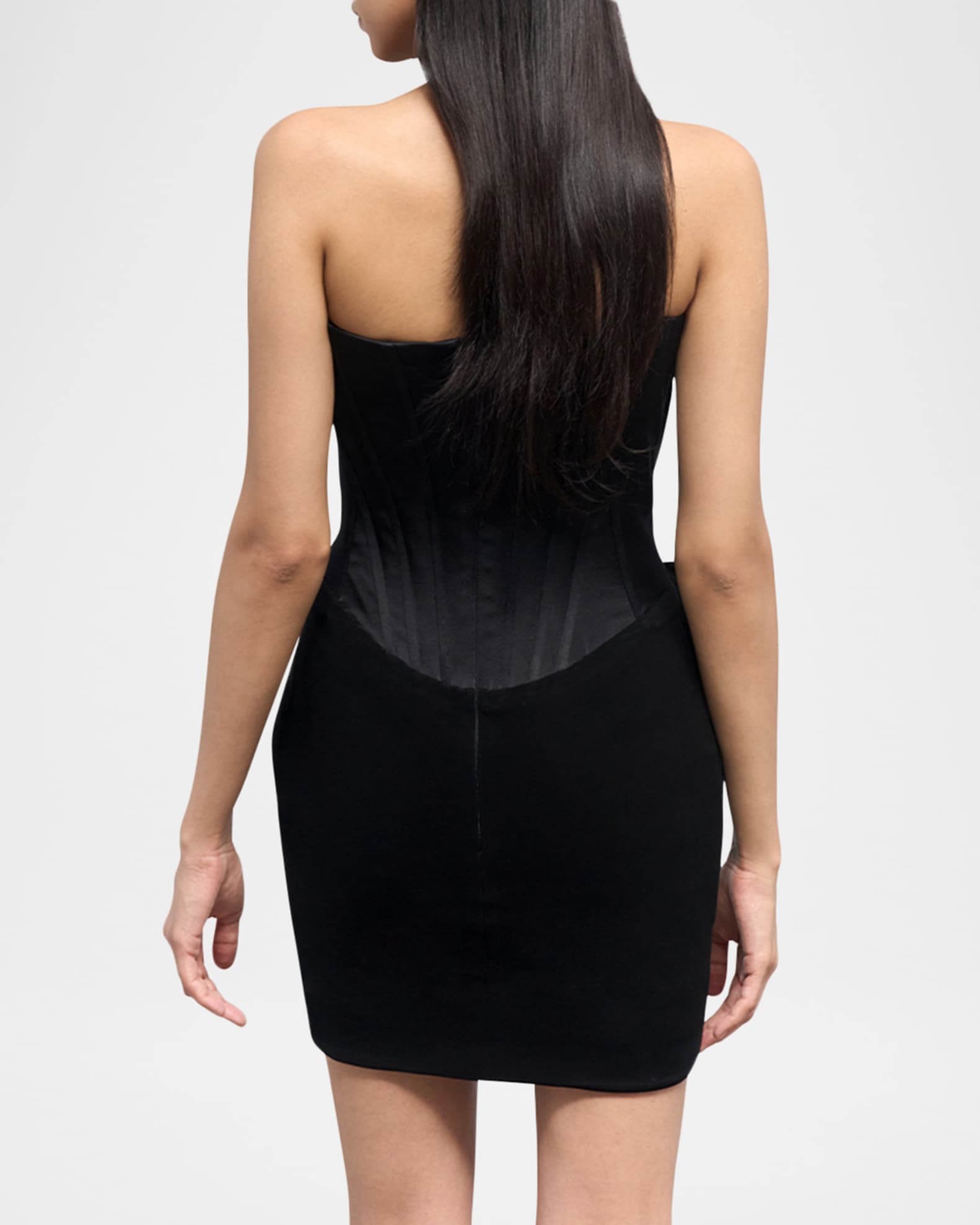 Gaurav Gupta Sculpted Strapless Corset Mini Dress | Neiman Marcus