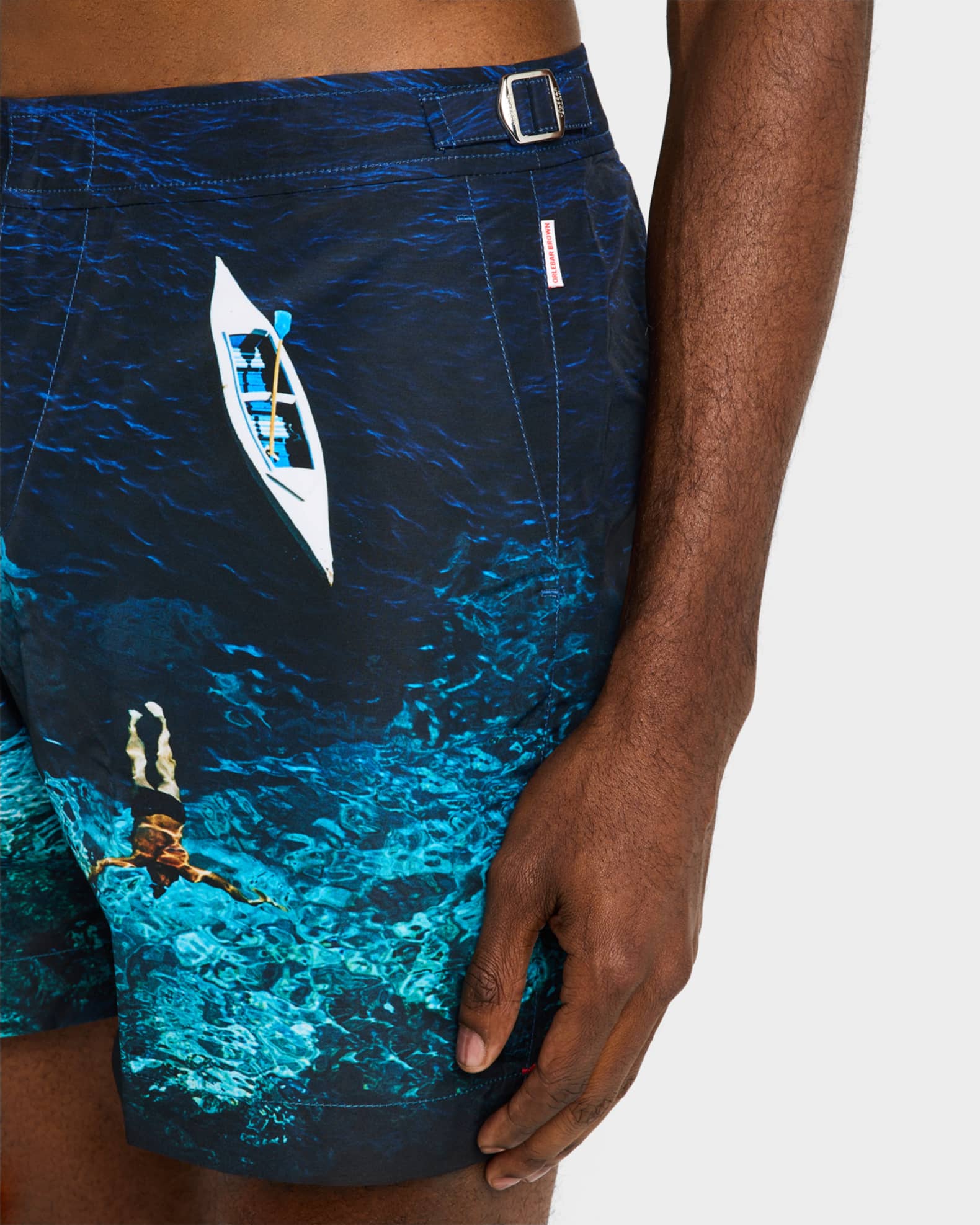 Orlebar Brown Men's Bulldog Photographic Deep Sea Swim Shorts | Neiman ...