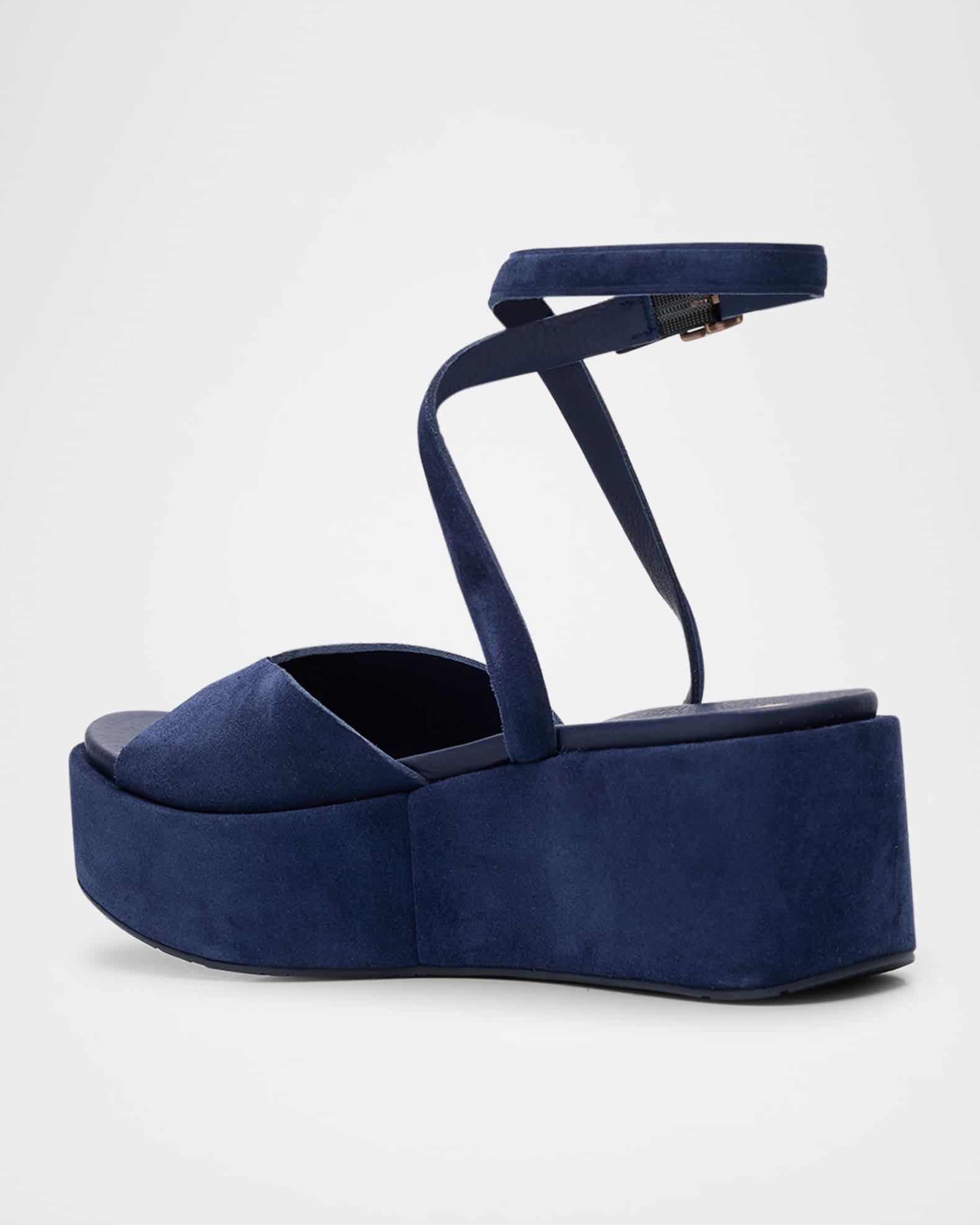 Pedro Garcia Nereida Suede Flatform Sandals | Neiman Marcus