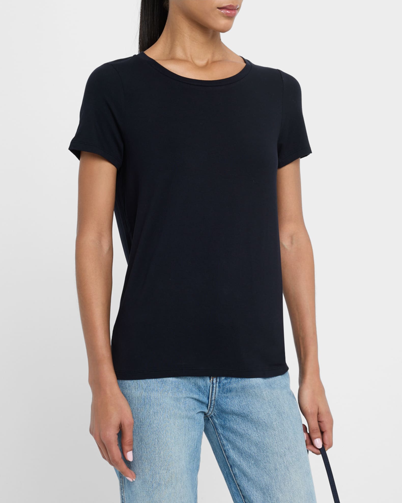 Majestic Filatures Soft Touch Short-Sleeve Crewneck Tee | Neiman Marcus