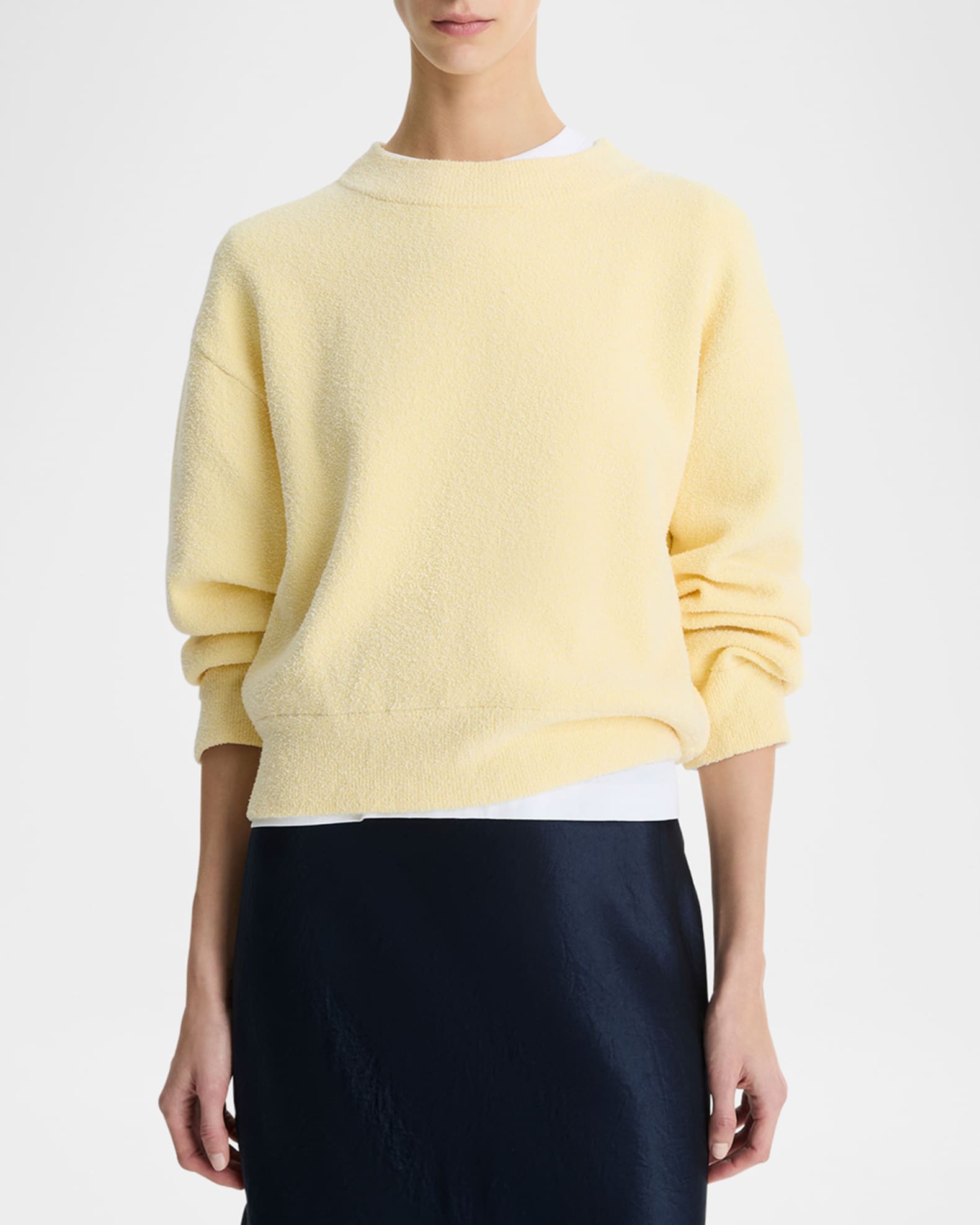 Vince Bouclé Crewneck Sweater | Neiman Marcus