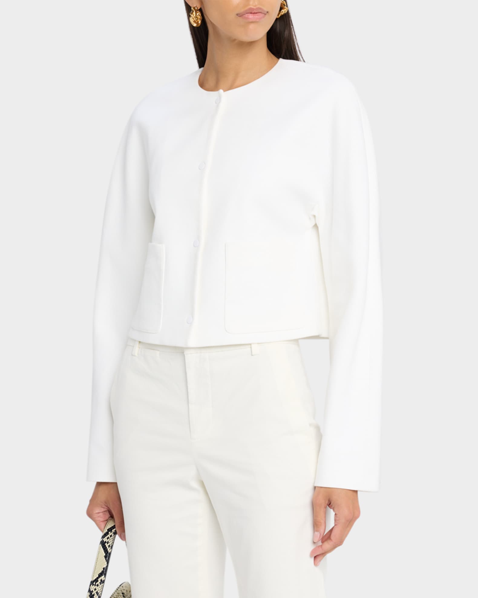 Vince Collarless Jacket | Neiman Marcus