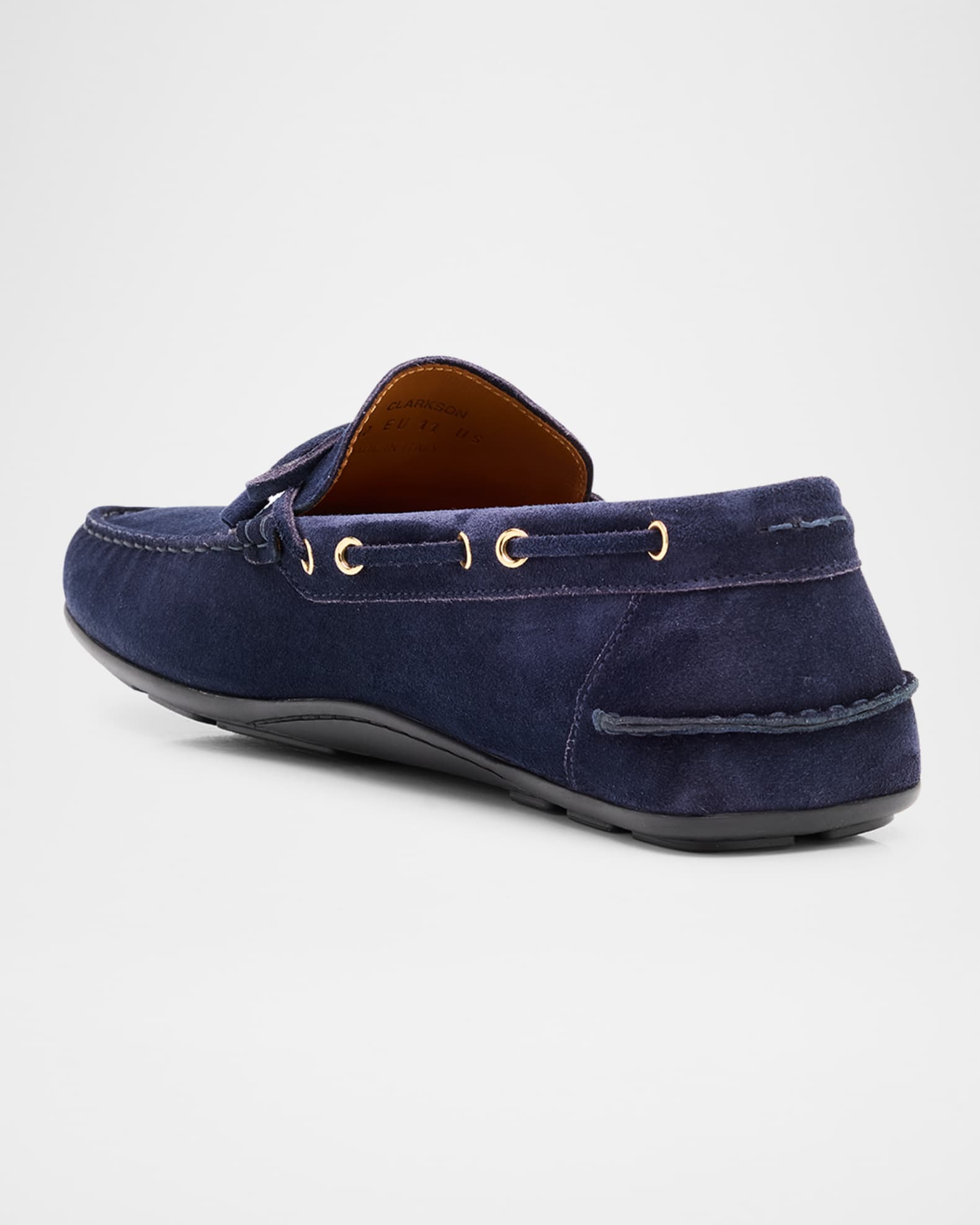 Bally Men's Clarkson Suede Driver Shoes | Neiman Marcus