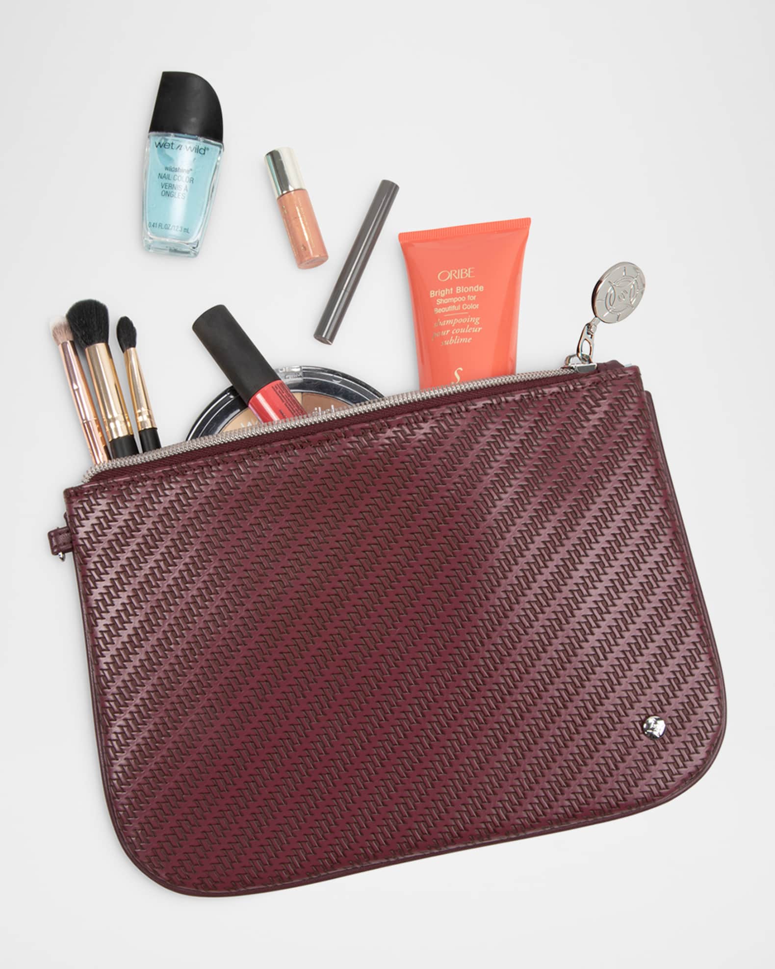 Stephanie Johnson Rosewood Ruby Royale Aria Large Flat Pouch | Neiman ...