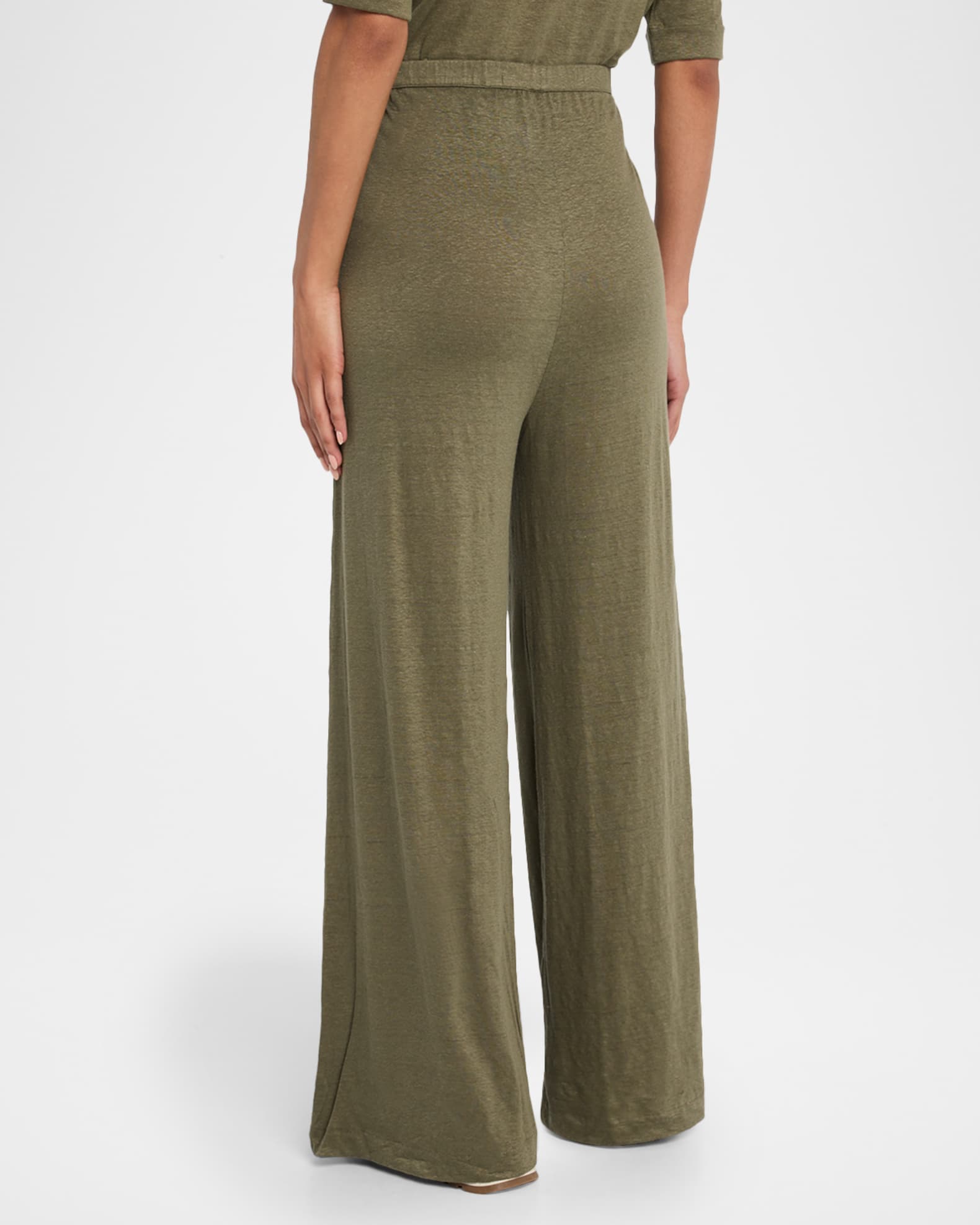 Majestic Filatures Wide-Leg Stretch Linen Lounge Pants | Neiman Marcus