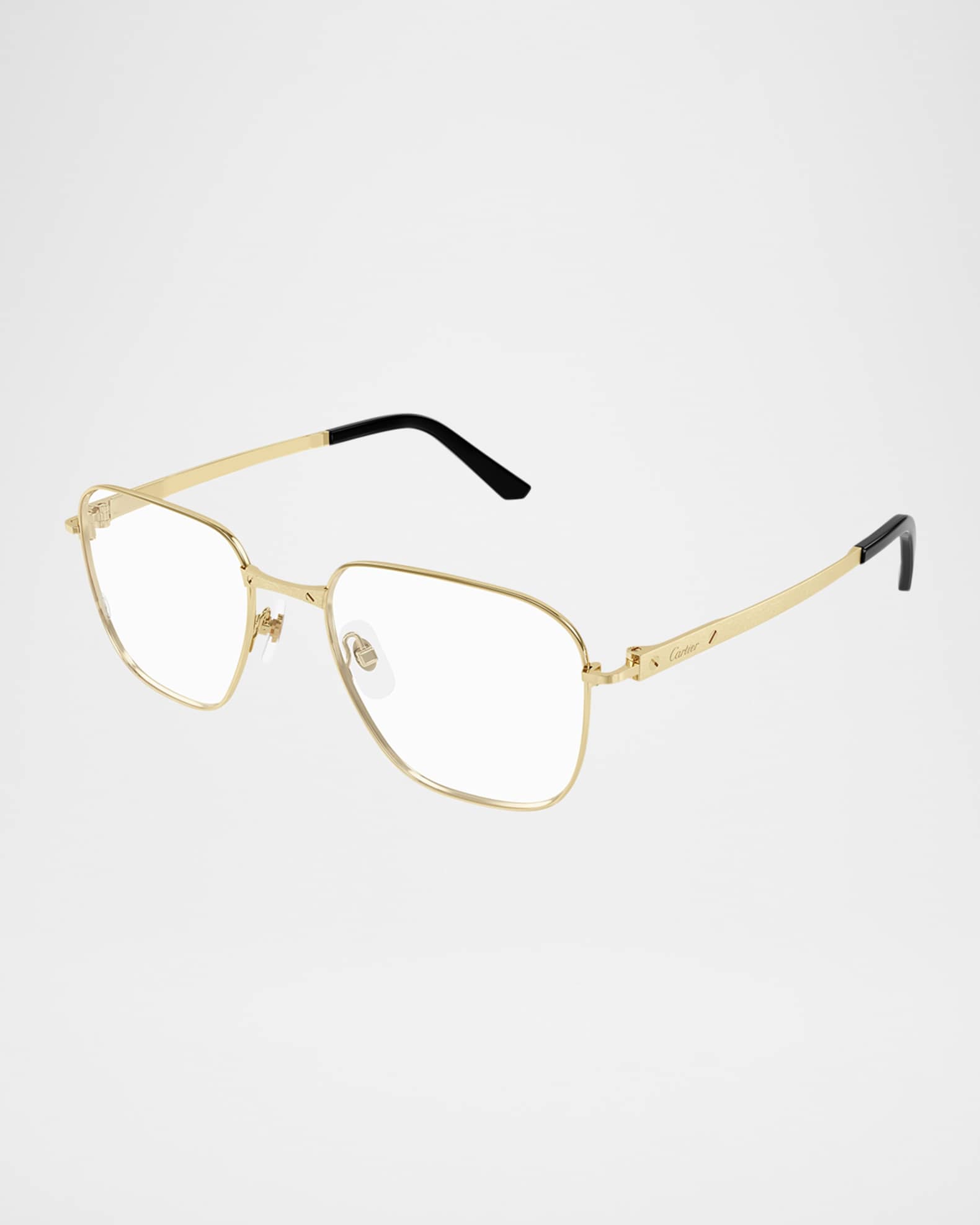 Cartier Men's Titanium Rectangle Optical Frames | Neiman Marcus