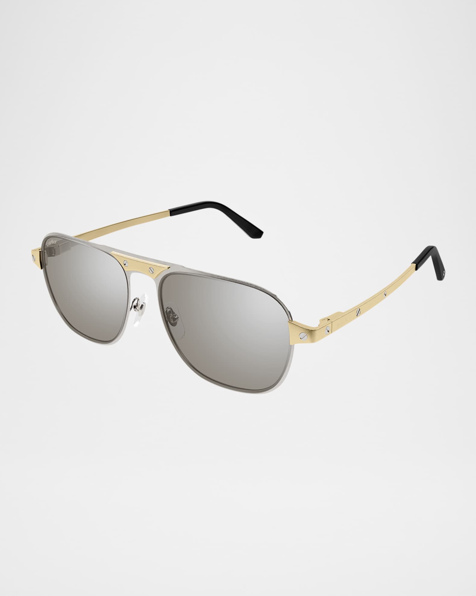 Cartier Men's CT0532SM Metal Aviator Sunglasses | Neiman Marcus