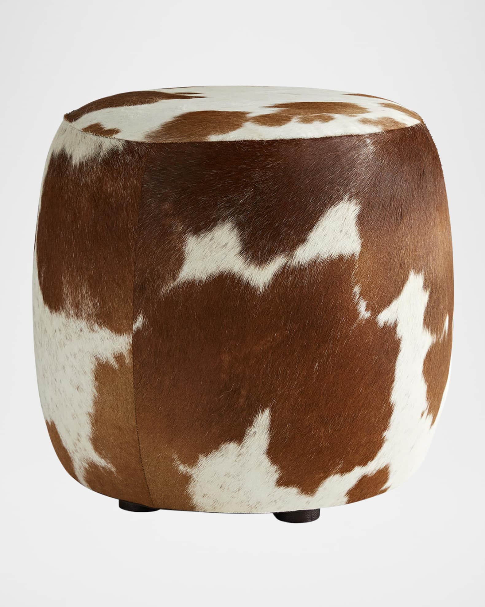Arteriors Owen Hair on Hide Ottoman | Neiman Marcus