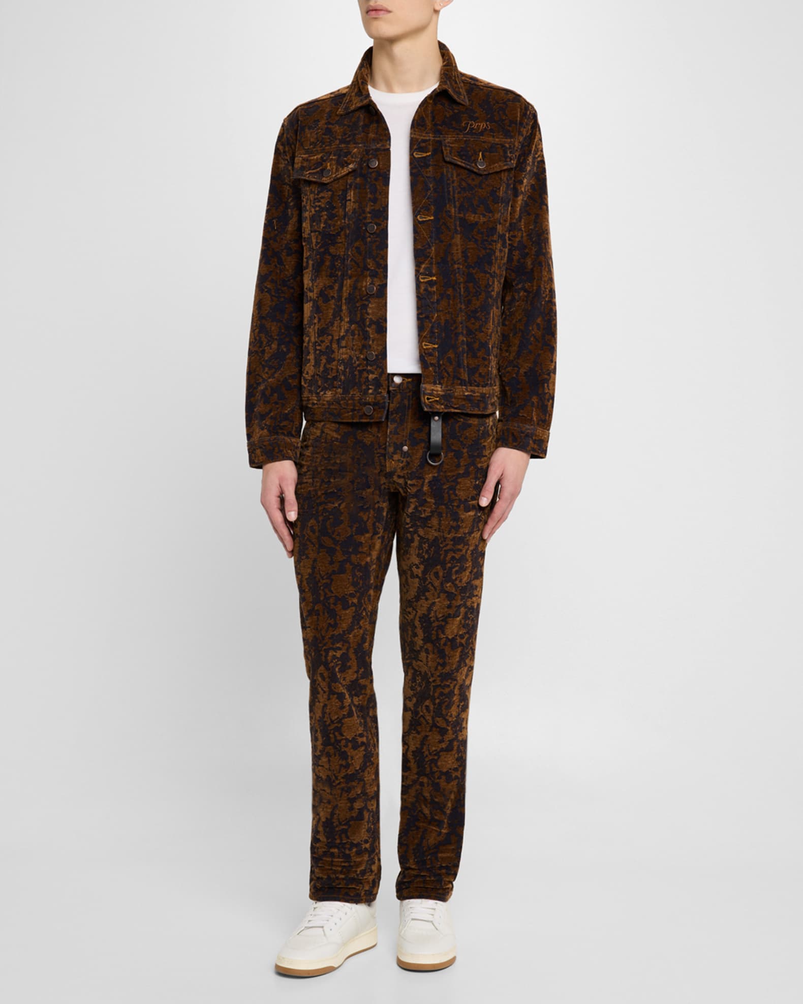 PRPS Men's Jacquard Trucker Jacket | Neiman Marcus