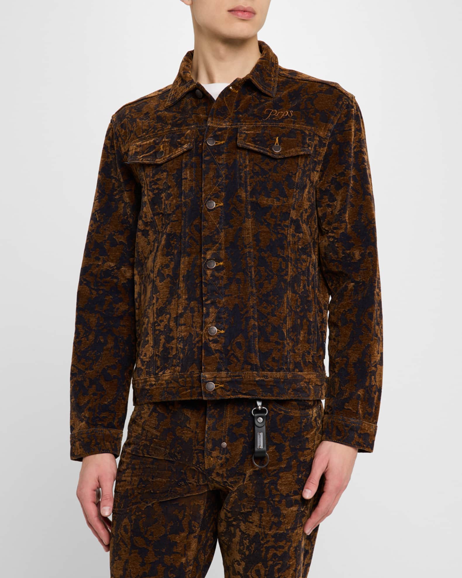PRPS Men's Jacquard Trucker Jacket | Neiman Marcus