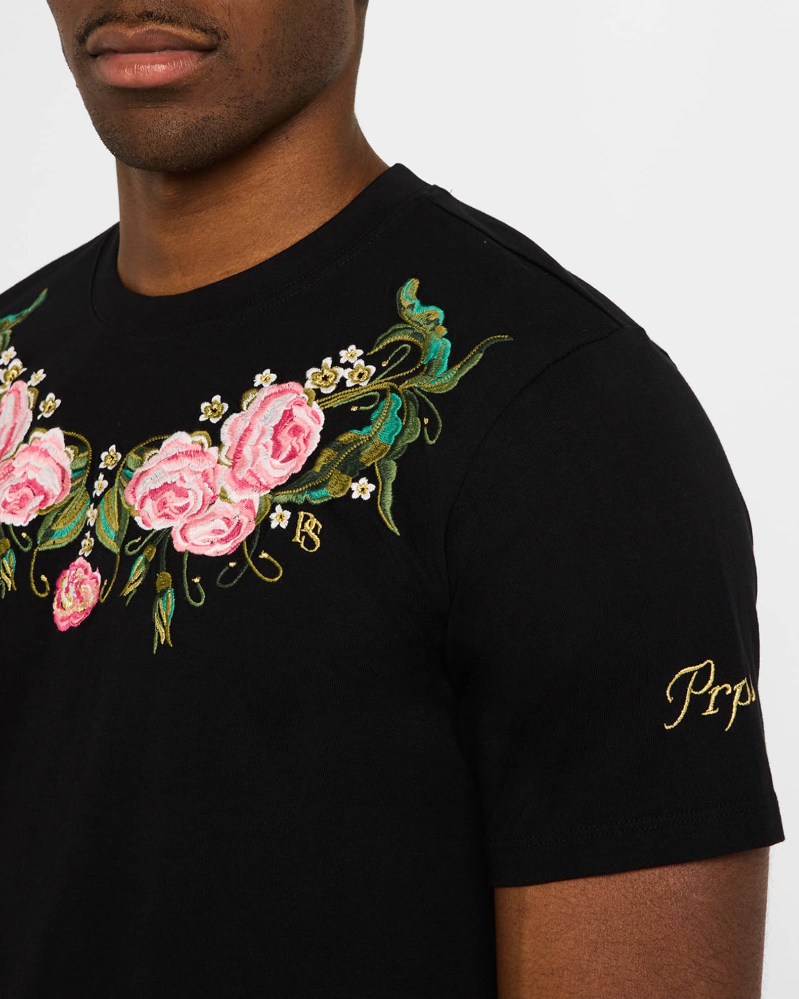 PRPS Men's Dream House Embroidered T-Shirt | Neiman Marcus