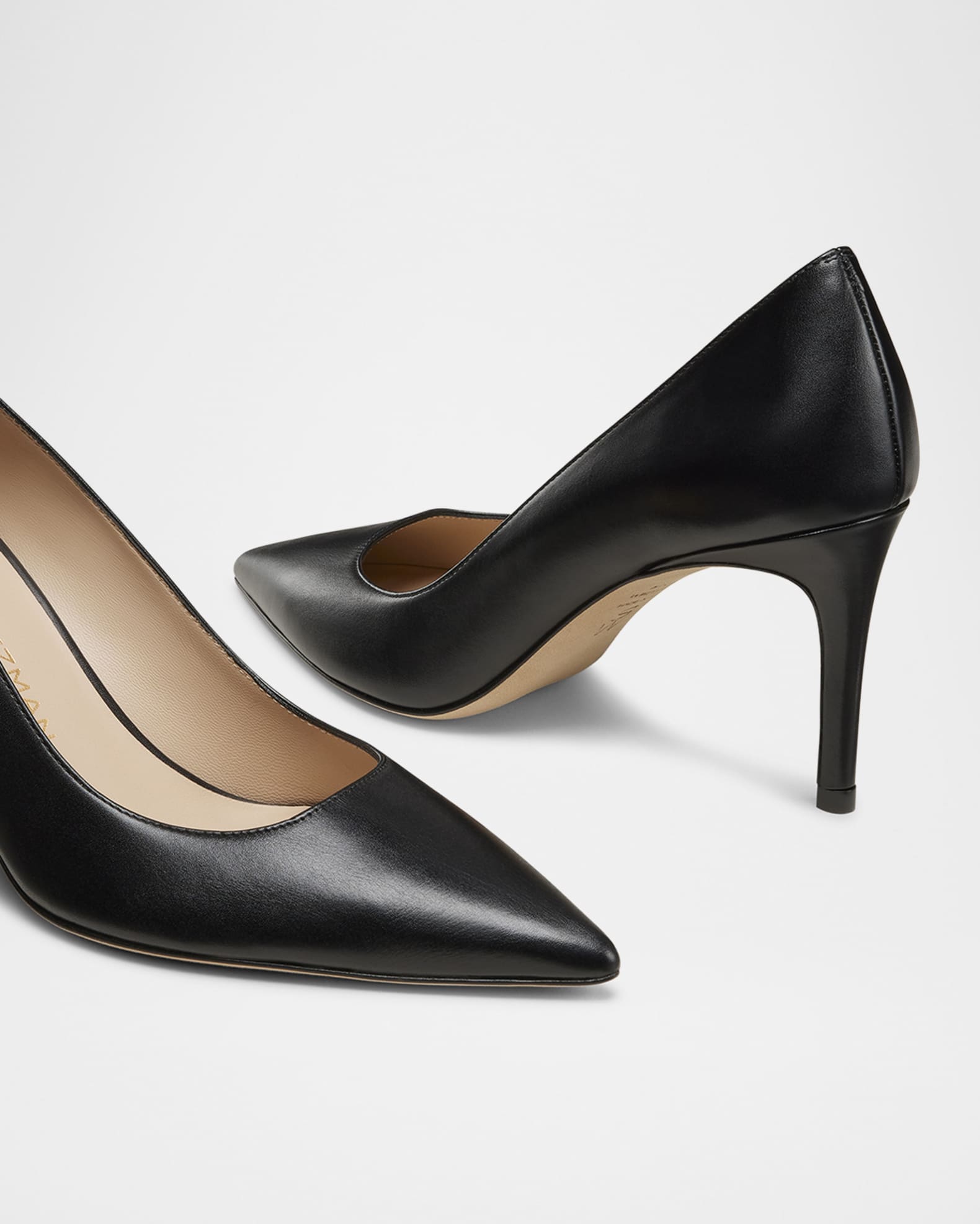 Stuart Weitzman Stuart Leather Stiletto Pumps | Neiman Marcus