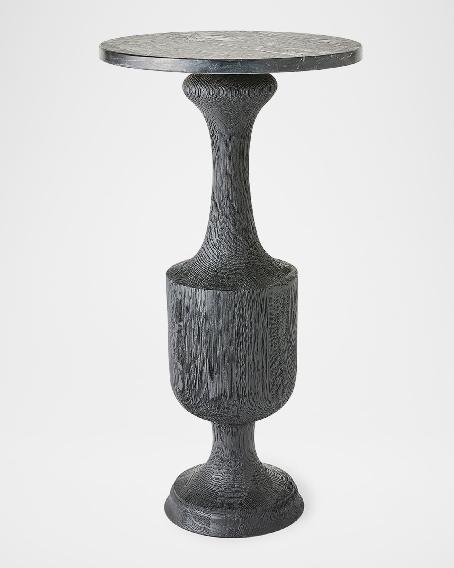 Global Views Vessel 29" Side Table, Black | Neiman Marcus