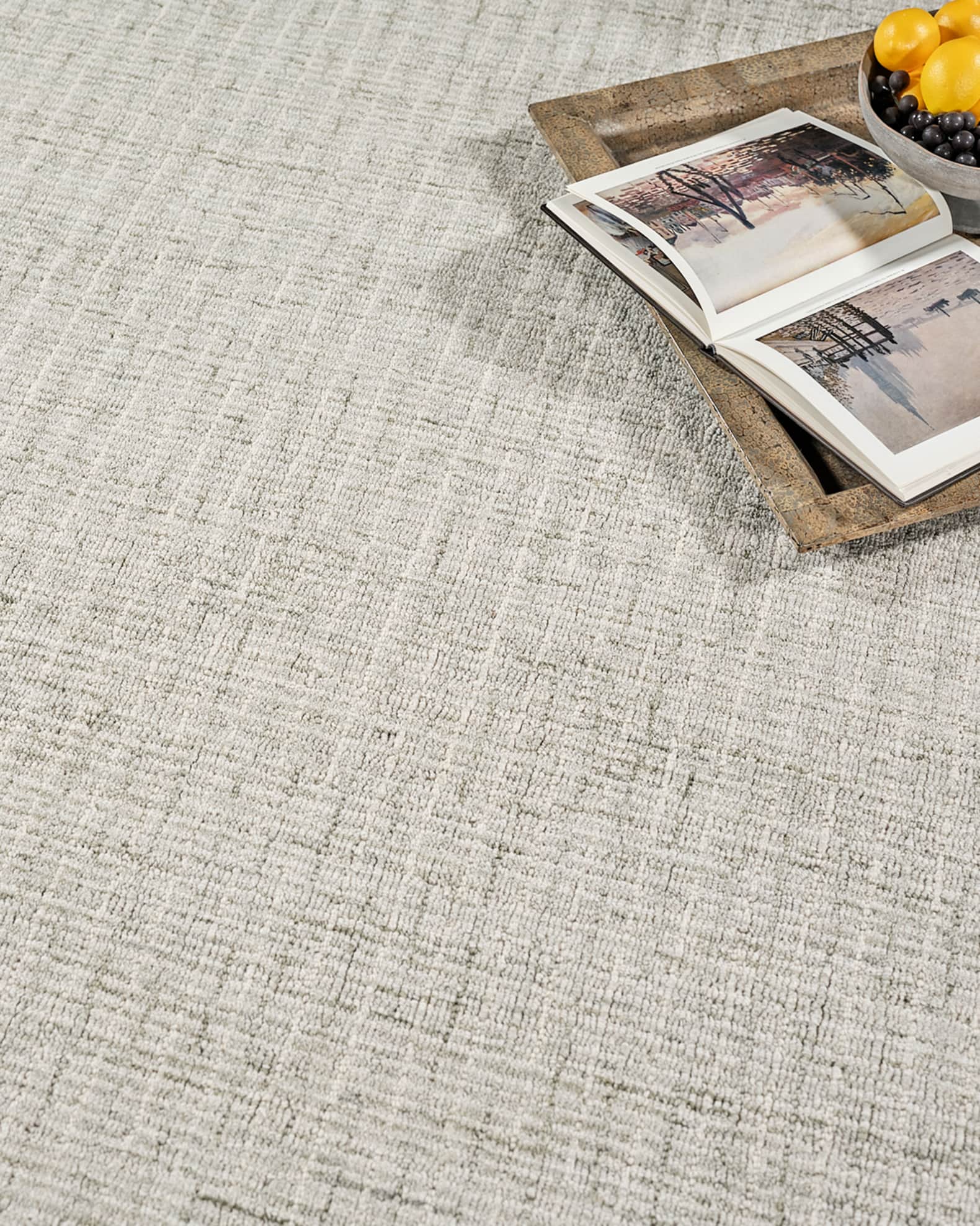 Exquisite Rugs Andora Hand-Tufted Sage Rug, 5' x 8' | Neiman Marcus