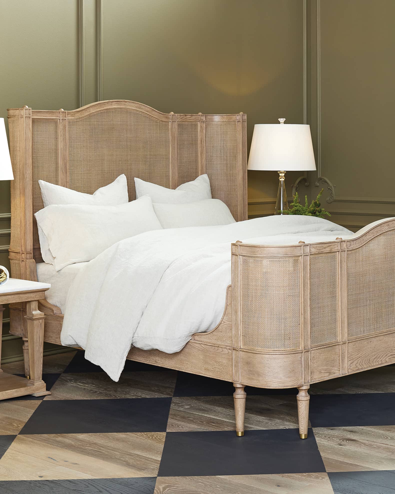 Josephine Natural Bed Collection | Neiman Marcus