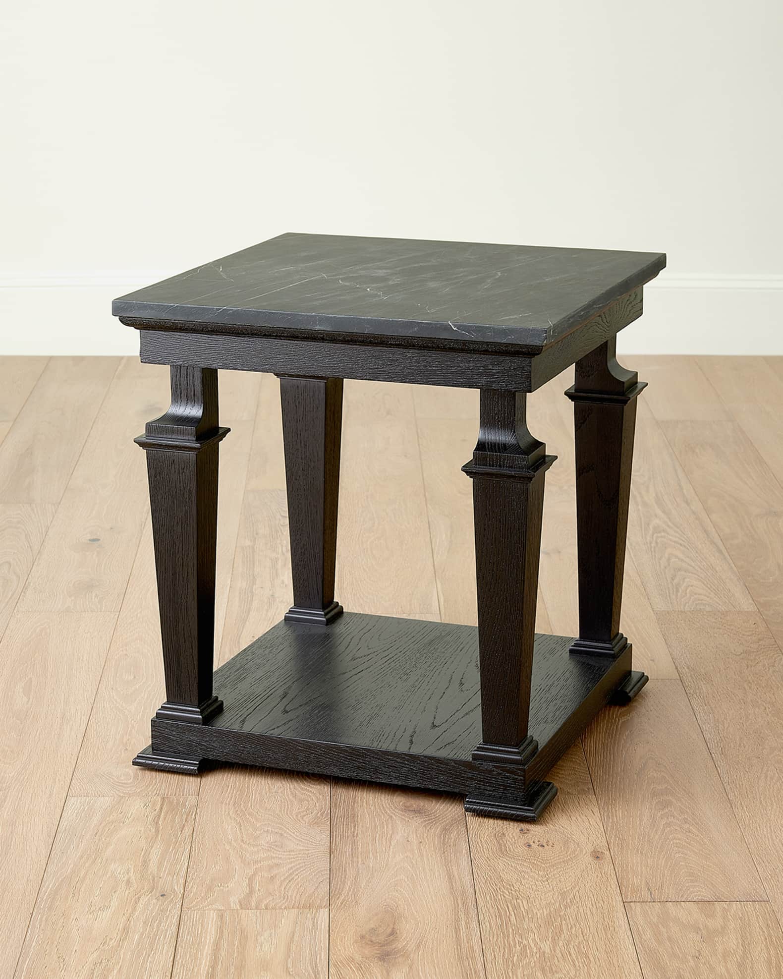 Global Views Josephine Side Table, Black | Neiman Marcus