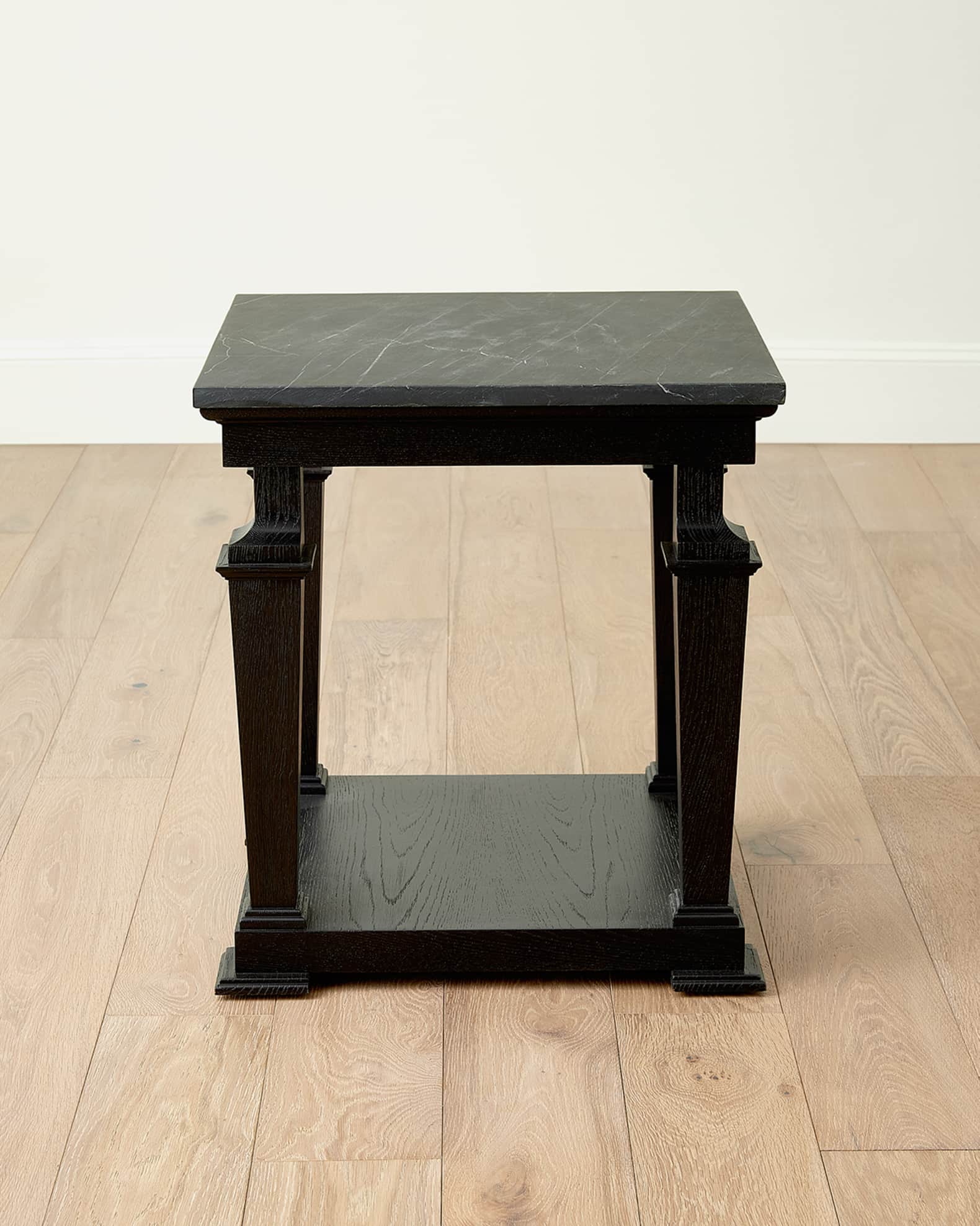 Global Views Josephine Side Table, Black | Neiman Marcus
