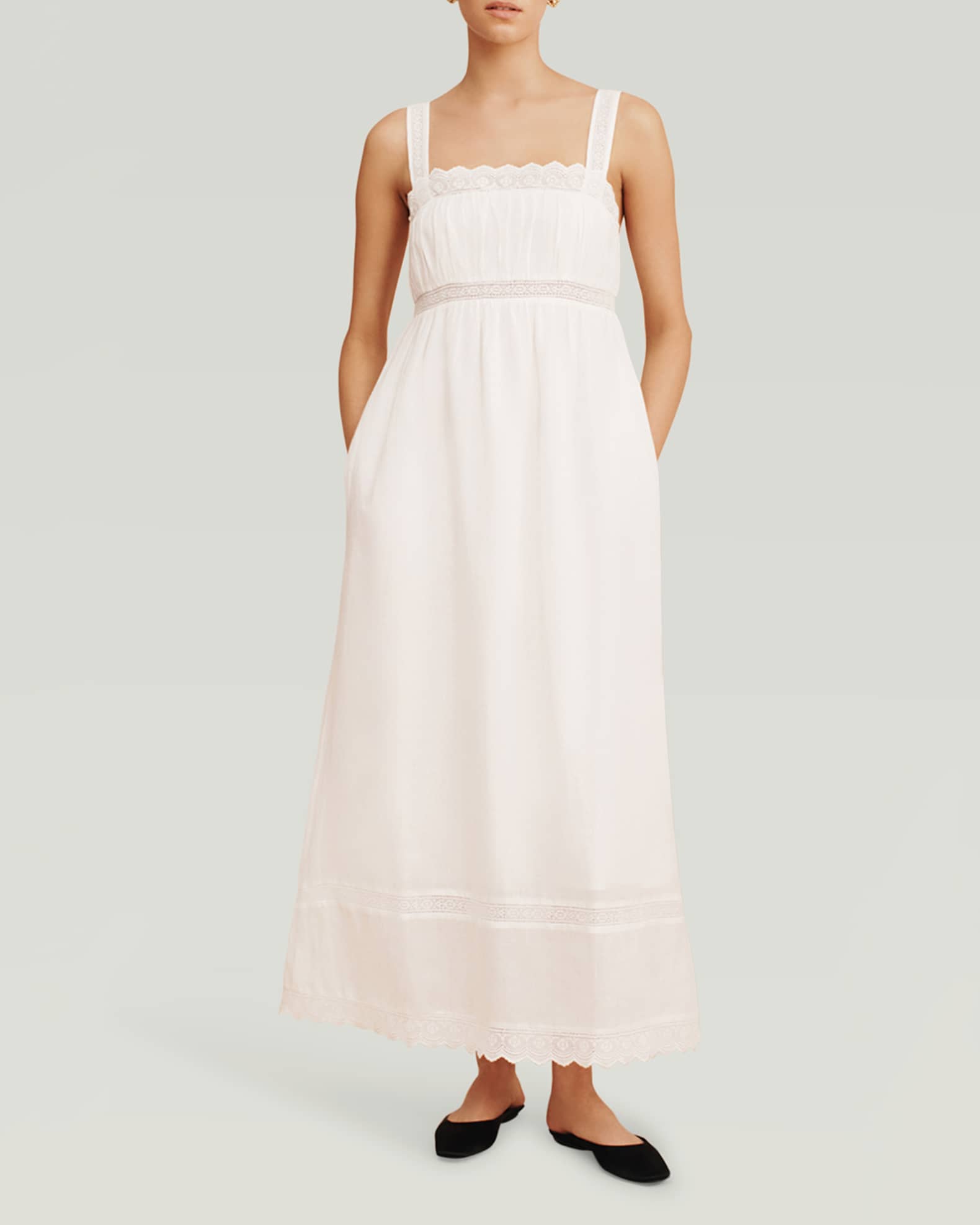 Posse Grace Lace-Trim Shift Dress | Neiman Marcus