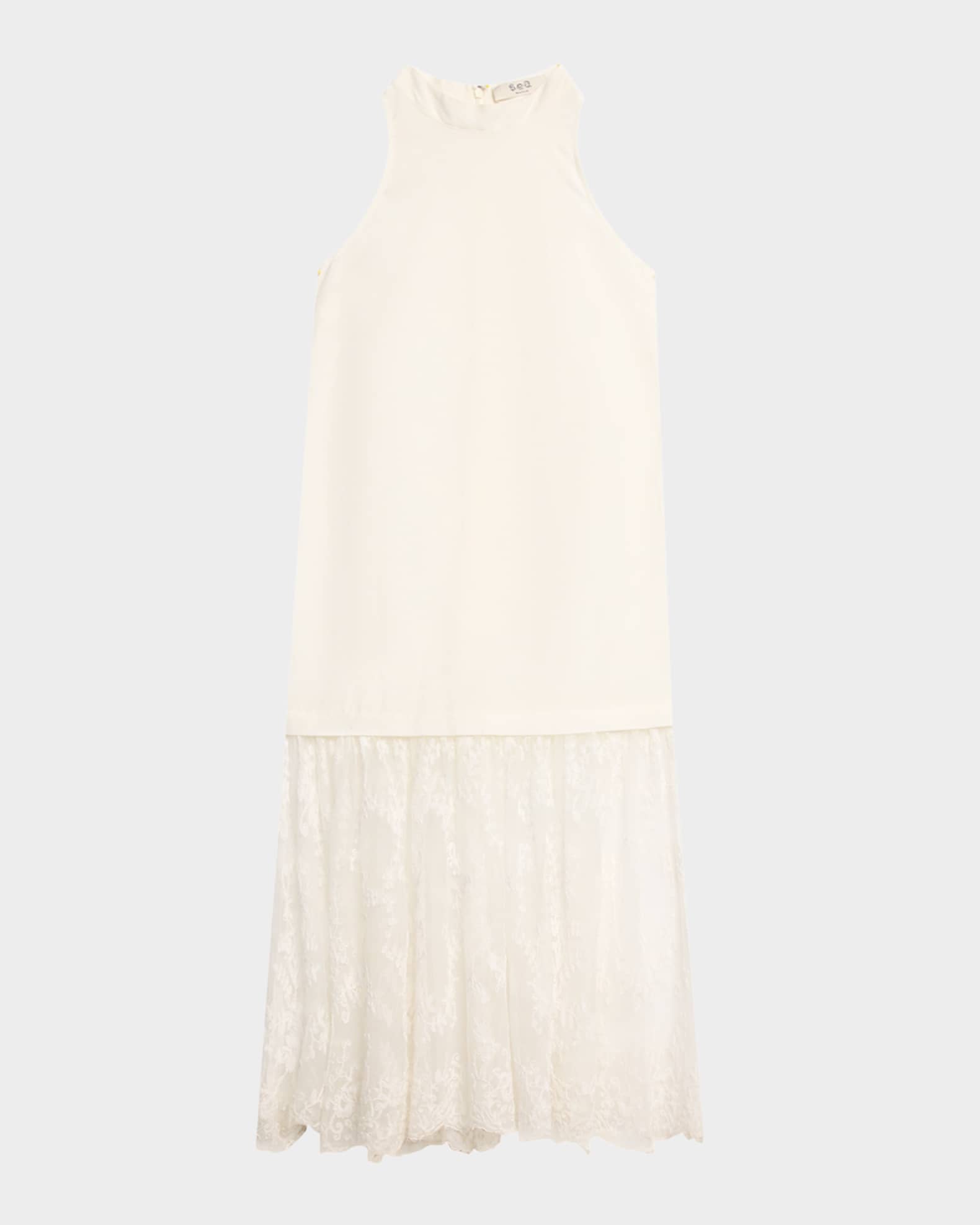 Sea Marja Embroidered Tank Dress | Neiman Marcus