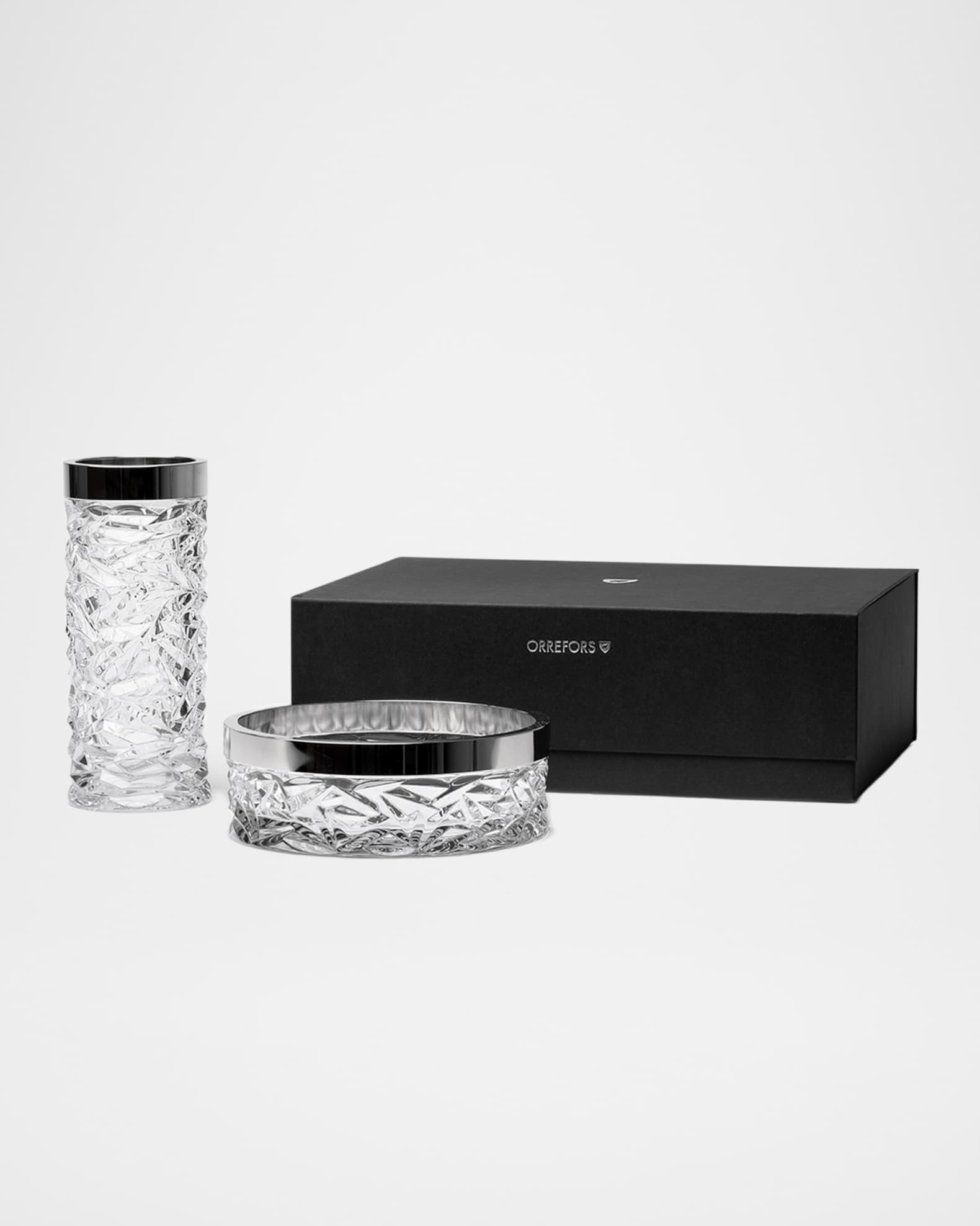 Orrefors Carat Bowl & Vase Gift Set | Neiman Marcus
