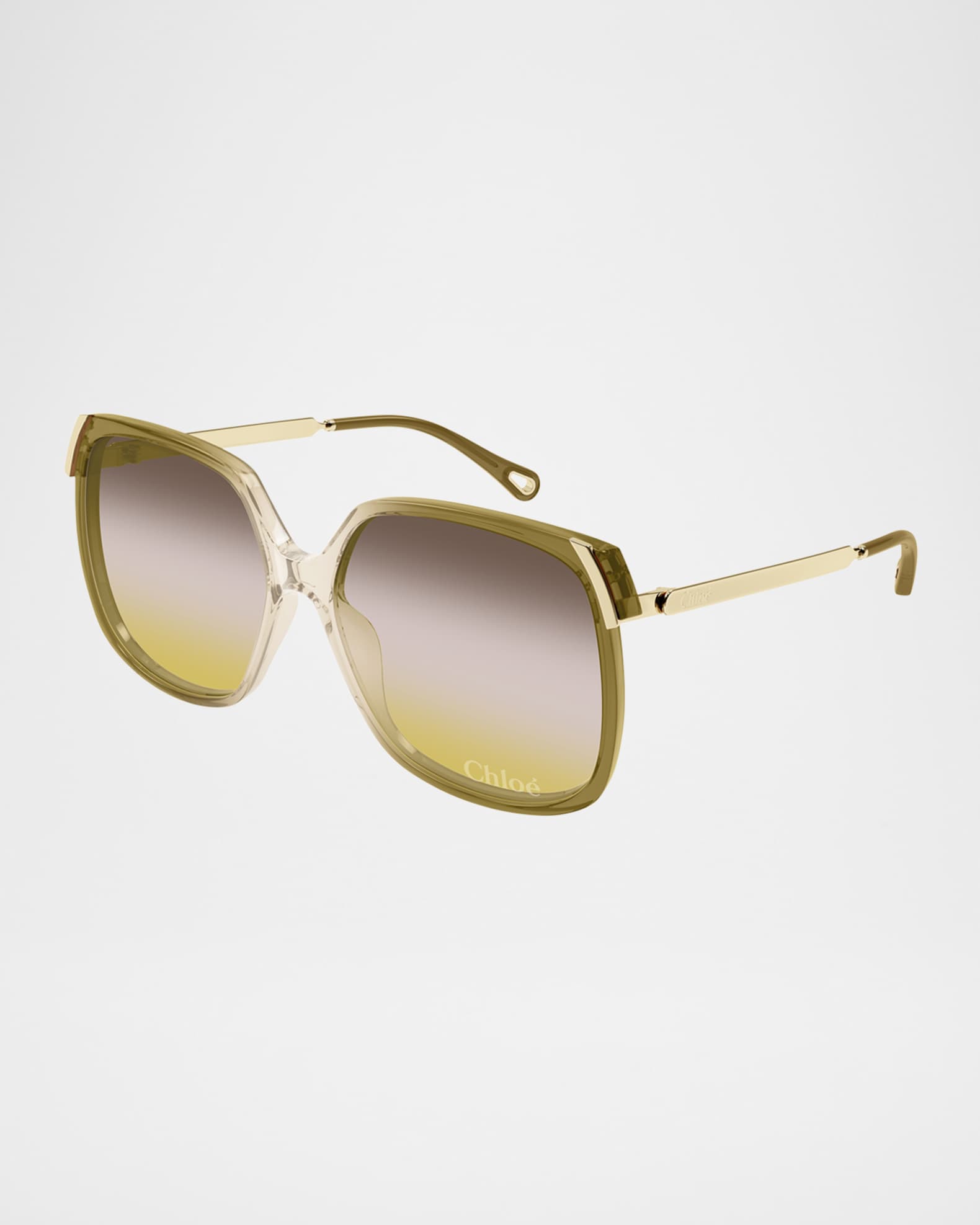 Chloe Square Acetate Sunglasses | Neiman Marcus