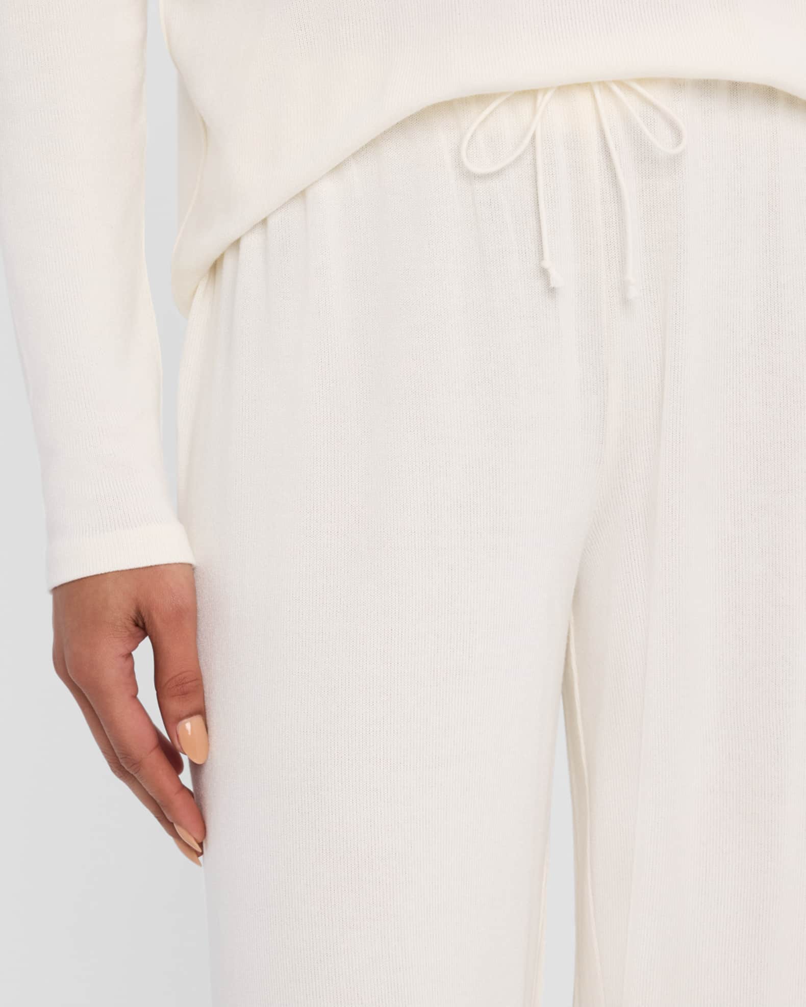 Vince Cropped Drawstring Lounge Pants | Neiman Marcus
