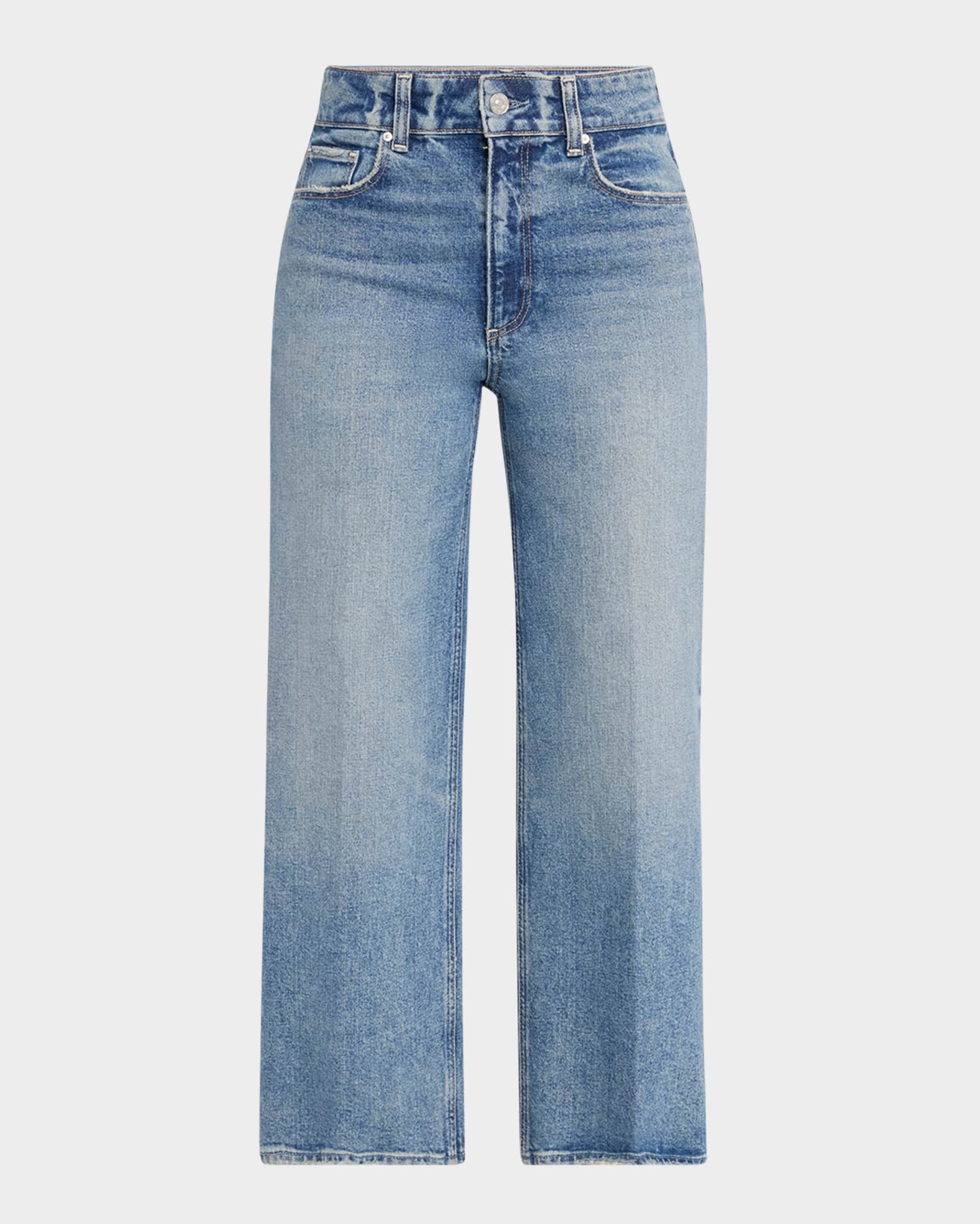 PAIGE Sasha Wide-Leg Ankle Jeans | Neiman Marcus