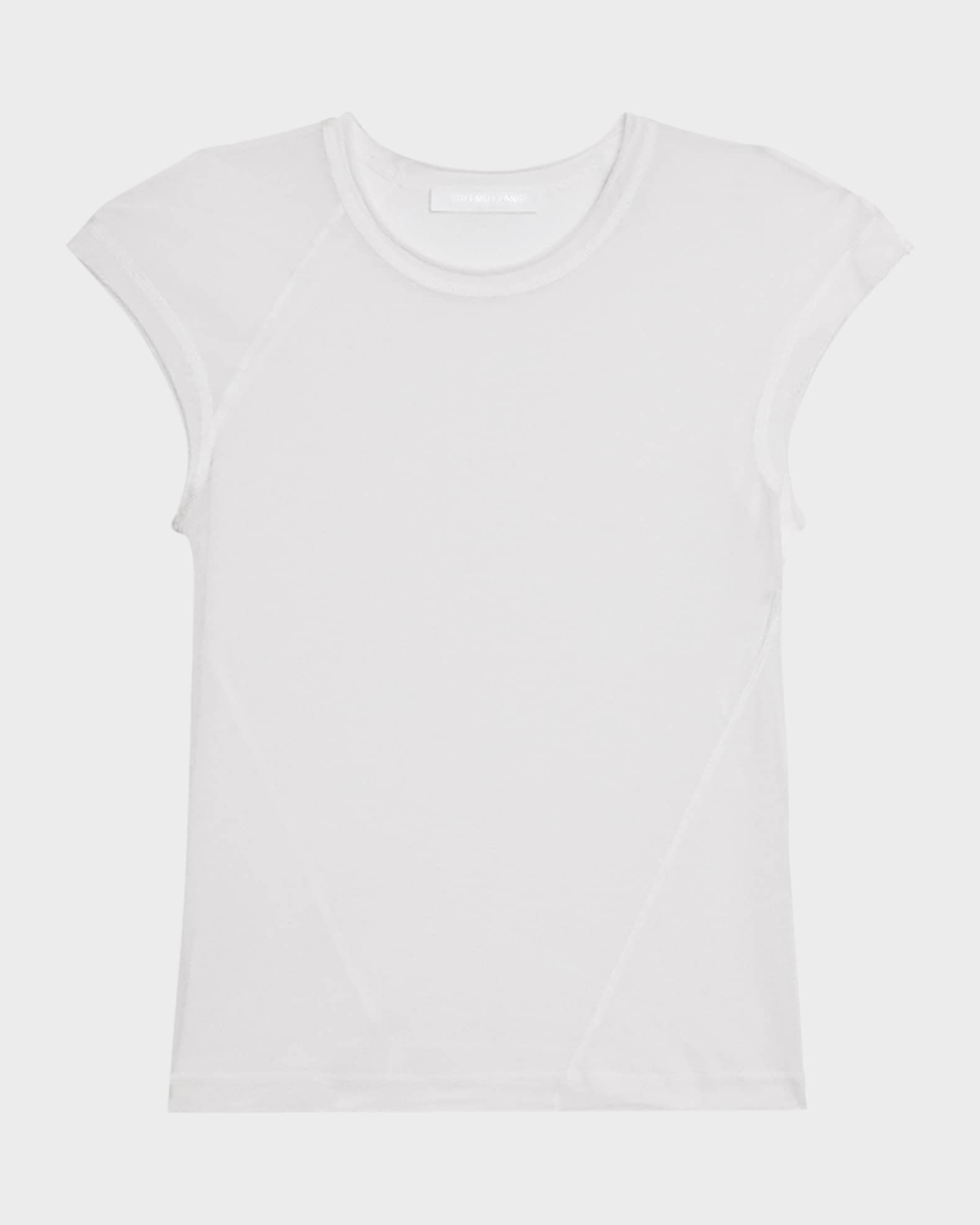 Helmut Lang Twisted Sheer Crewneck Top | Neiman Marcus