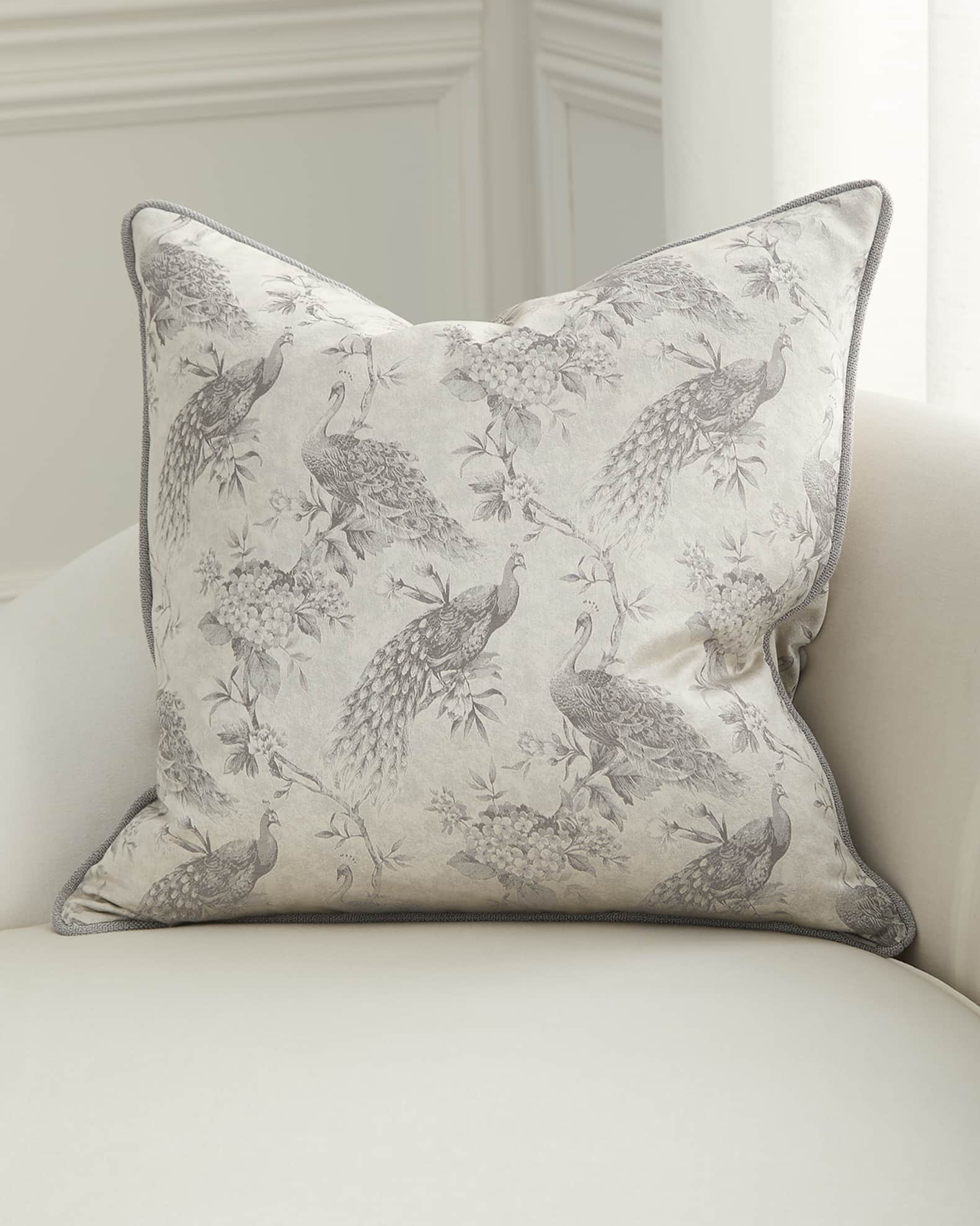 D.V. KAP Home Rococo Decorative Pillow, 24" Square | Neiman Marcus