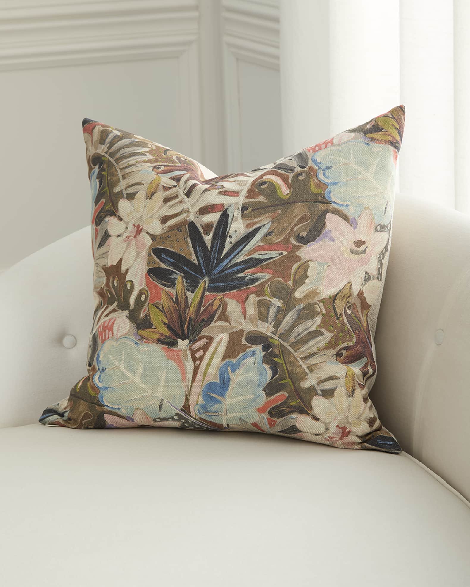 D.V. KAP Home Thriving Decorative Pillow, 24" Square | Neiman Marcus