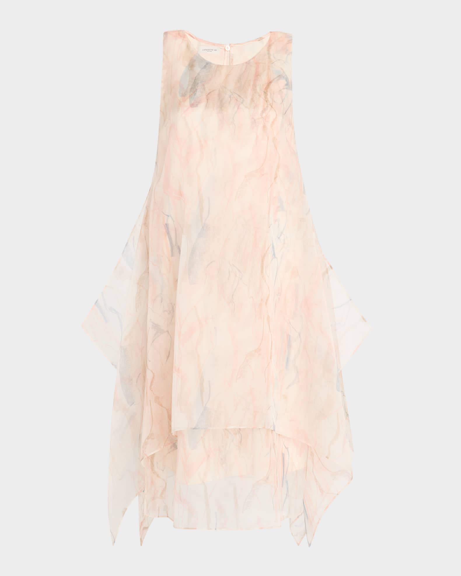 Lafayette 148 New York Layered Organza Handkerchief Dress | Neiman Marcus