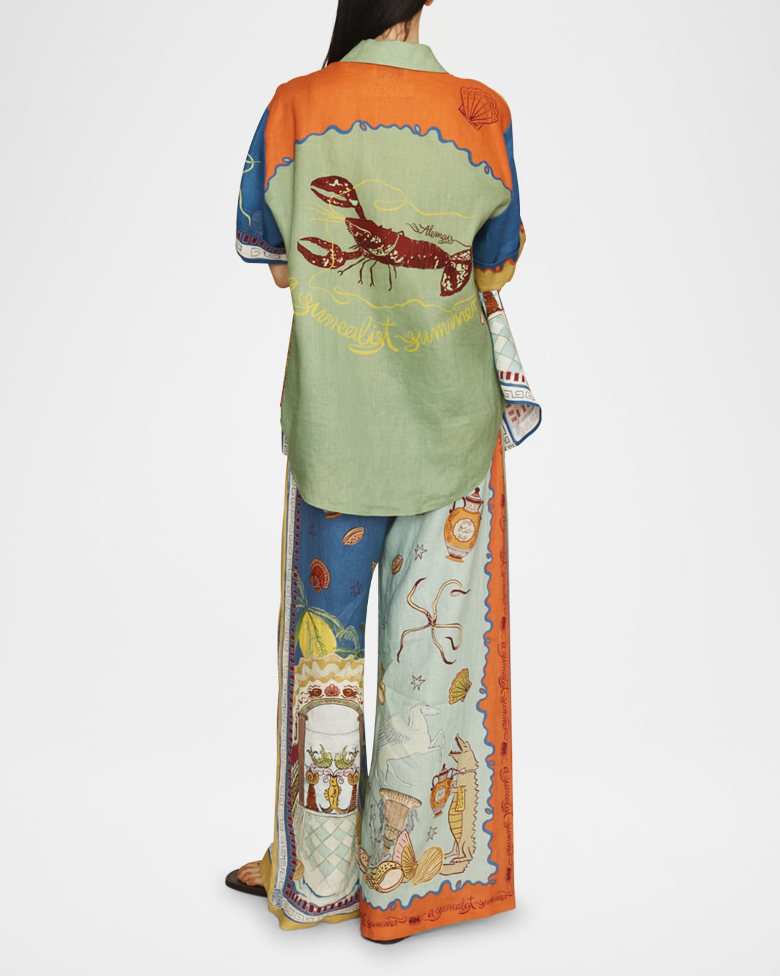 ALEMAIS Surrealist Summer Pants | Neiman Marcus