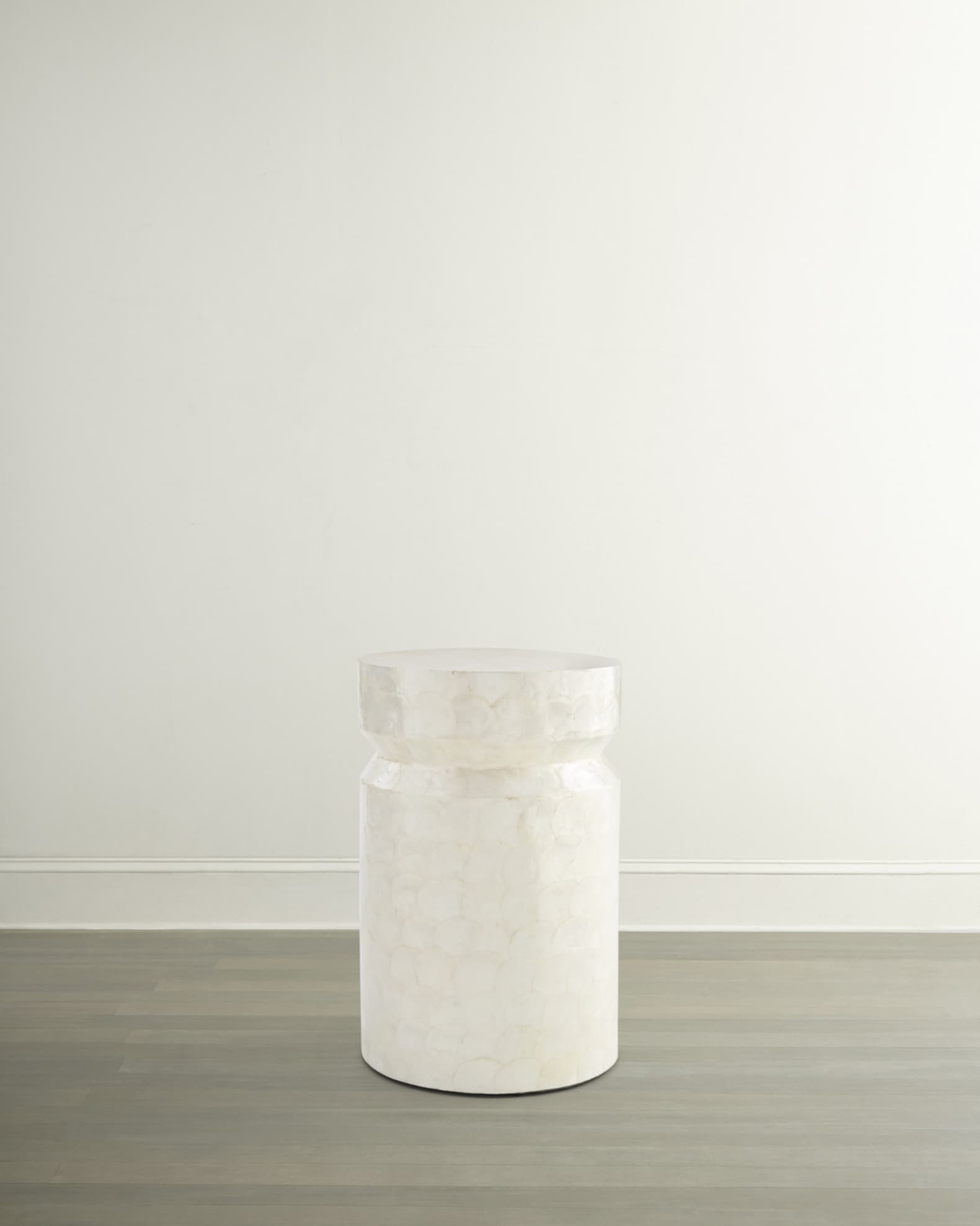 Triton Capiz Shell Side Table | Neiman Marcus