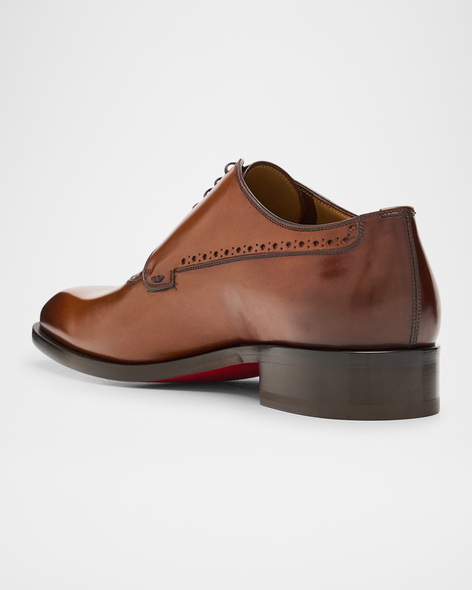 Christian Louboutin Men's Sartoby Brogue Leather Derby Shoes | Neiman ...