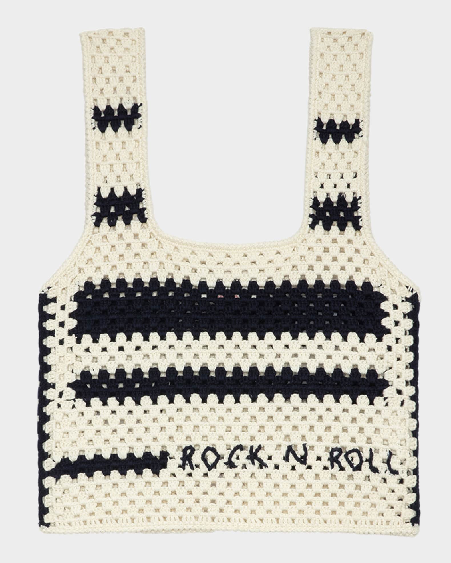 Zadig & Voltaire Dillie Embroidered Crochet Tank Top | Neiman Marcus