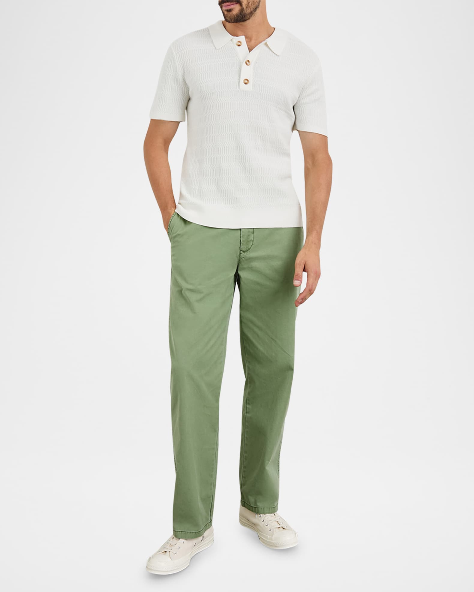Rails Men's Nathan Textured Polo Shirt | Neiman Marcus