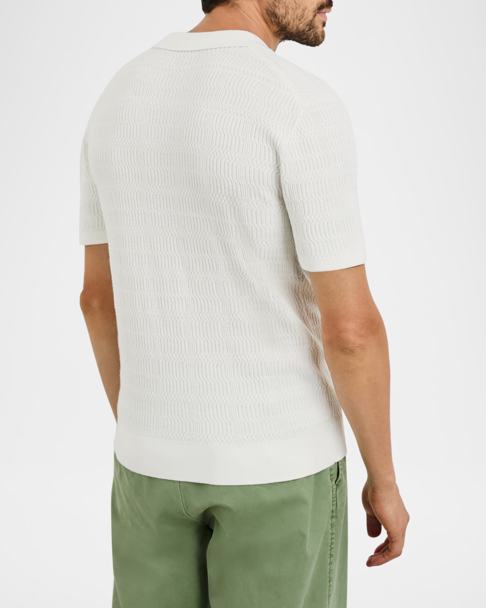Rails Men's Nathan Textured Polo Shirt | Neiman Marcus