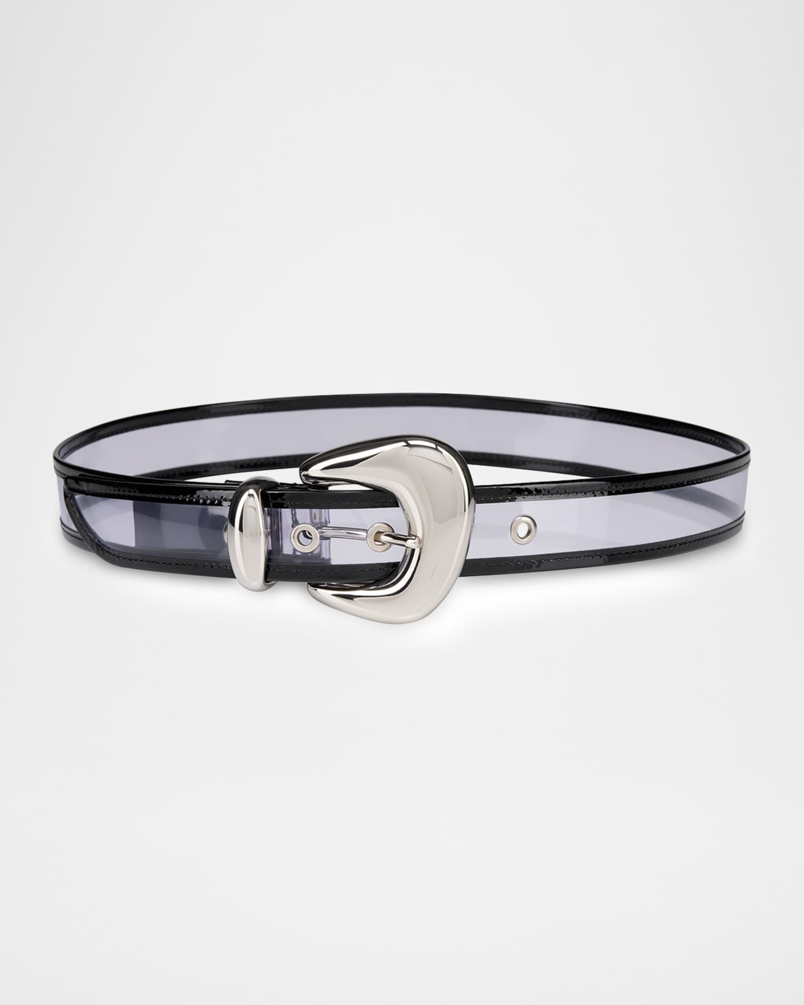 Christian Louboutin Bubble Belt in Clear PVC and Patent Leather ...