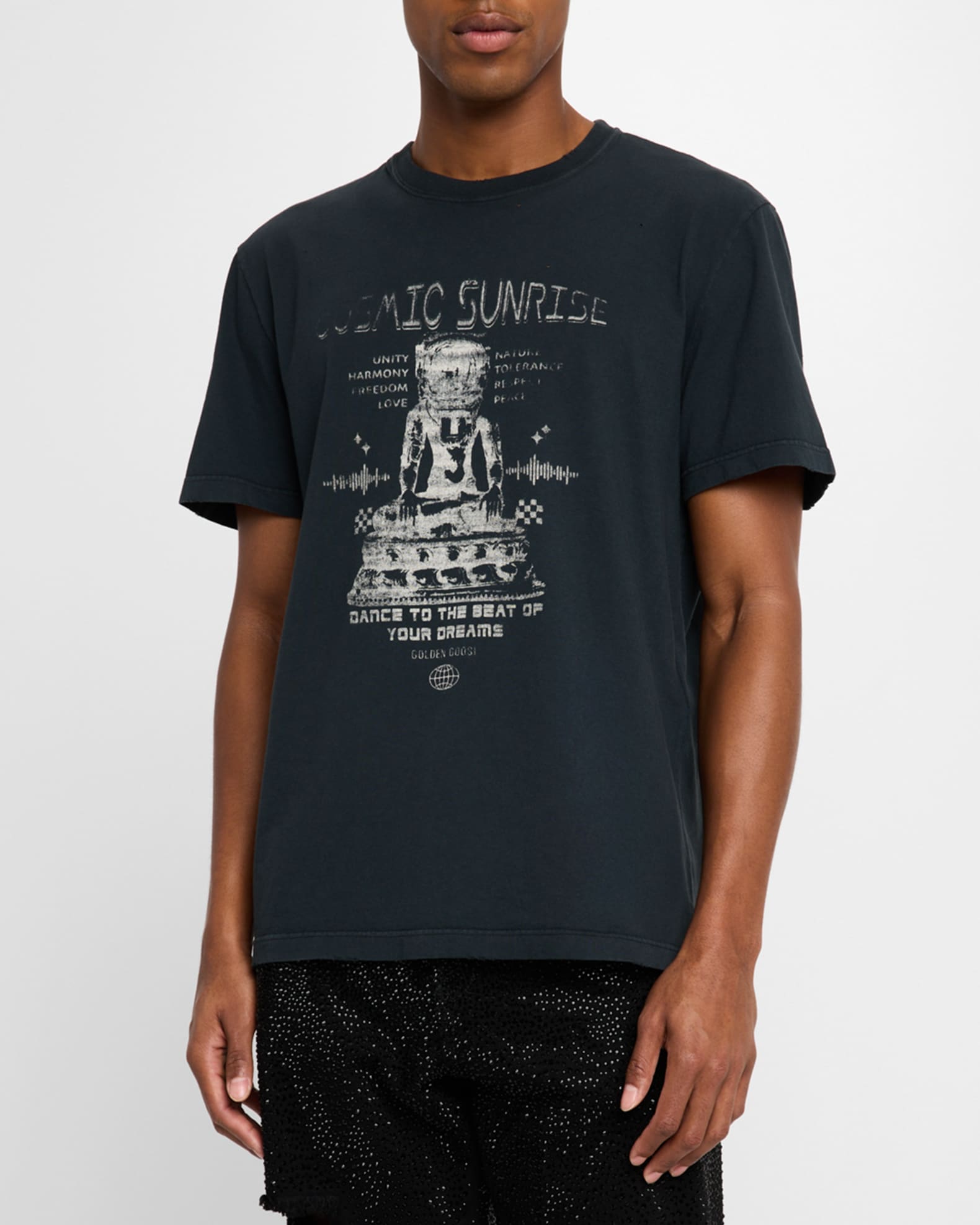 Golden Goose Men's Cosmic Sunrise Jersey T-Shirt | Neiman Marcus